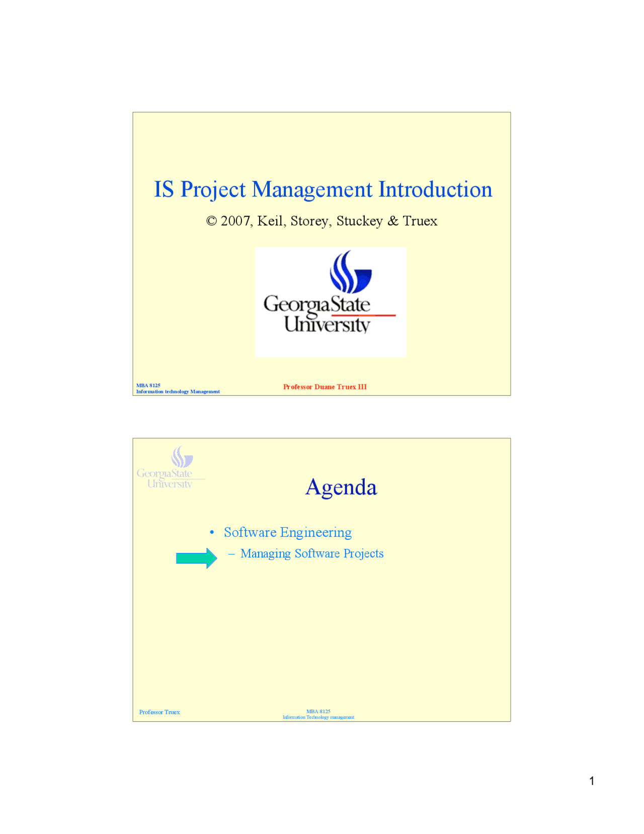 An Introduction To The Is Project Management Lecture Slides Mba