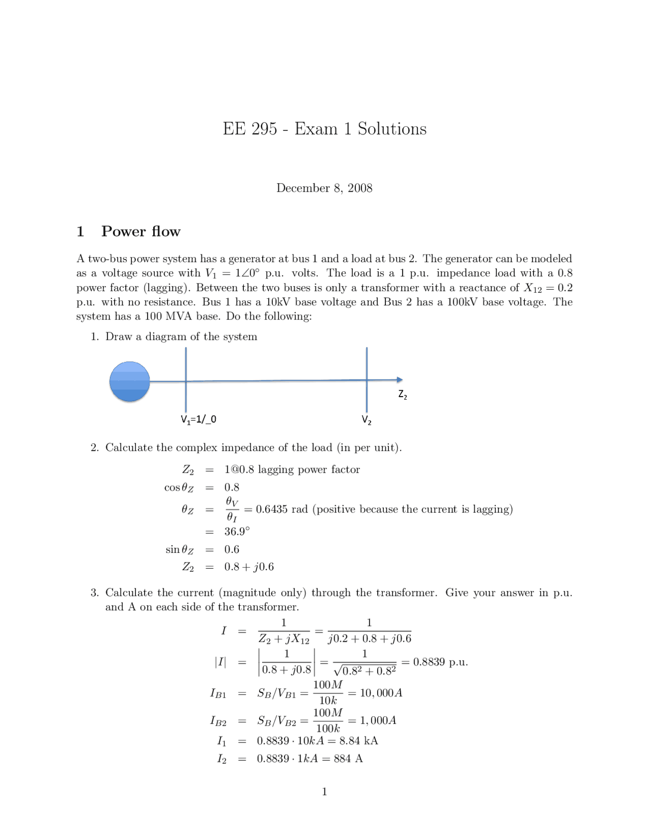 Practice Problems For Fiber Optics With Solutions Old Exam 1 Ee 295