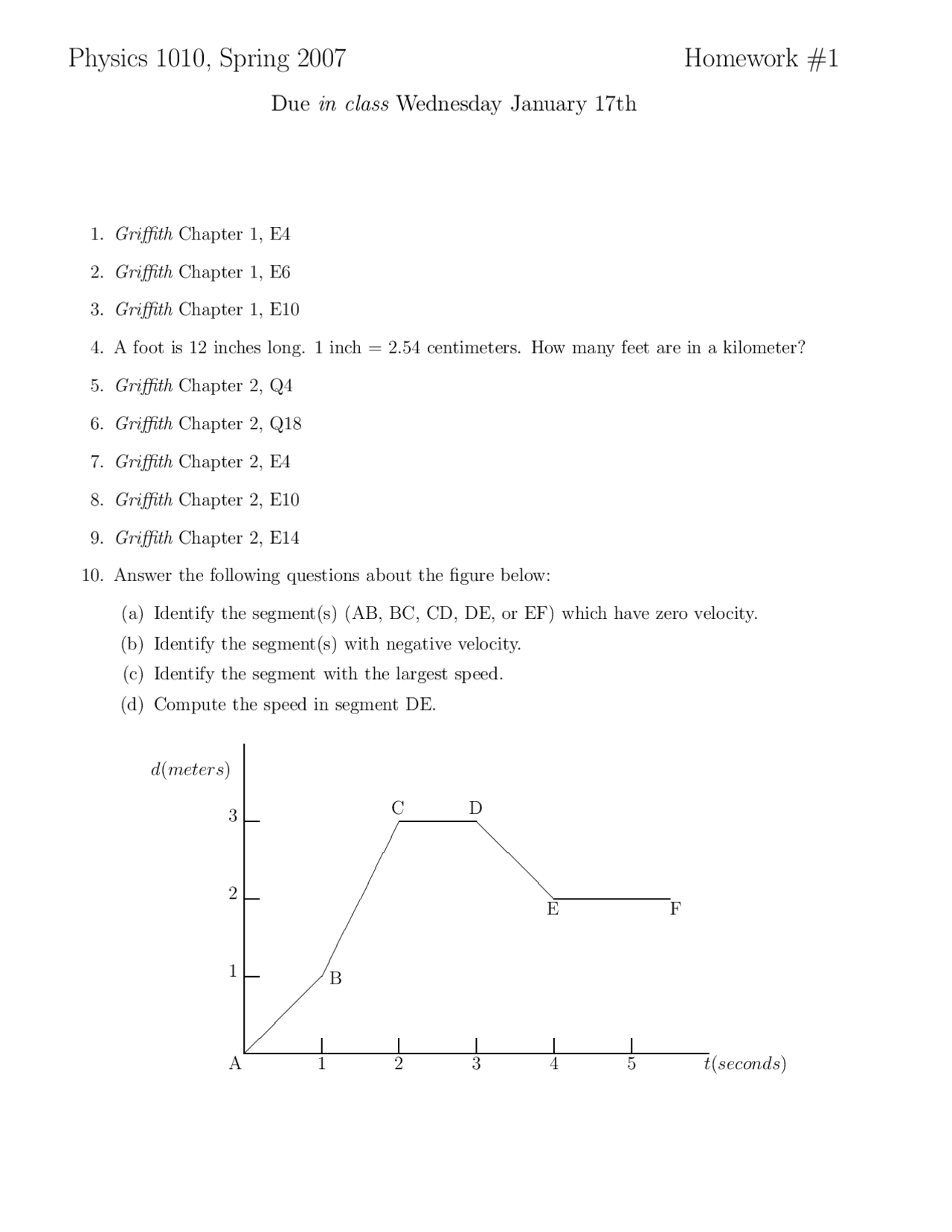 Questions For Assignment 1 The Way Things Work Phys 1010 Docsity
