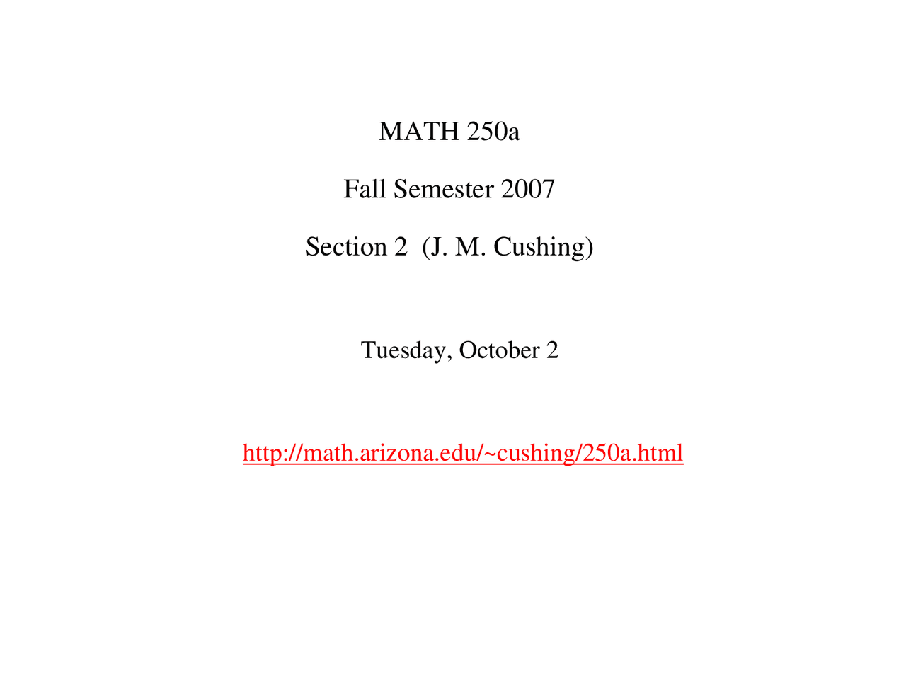 Integration Calculus And Differential Equations I Math 250a Docsity