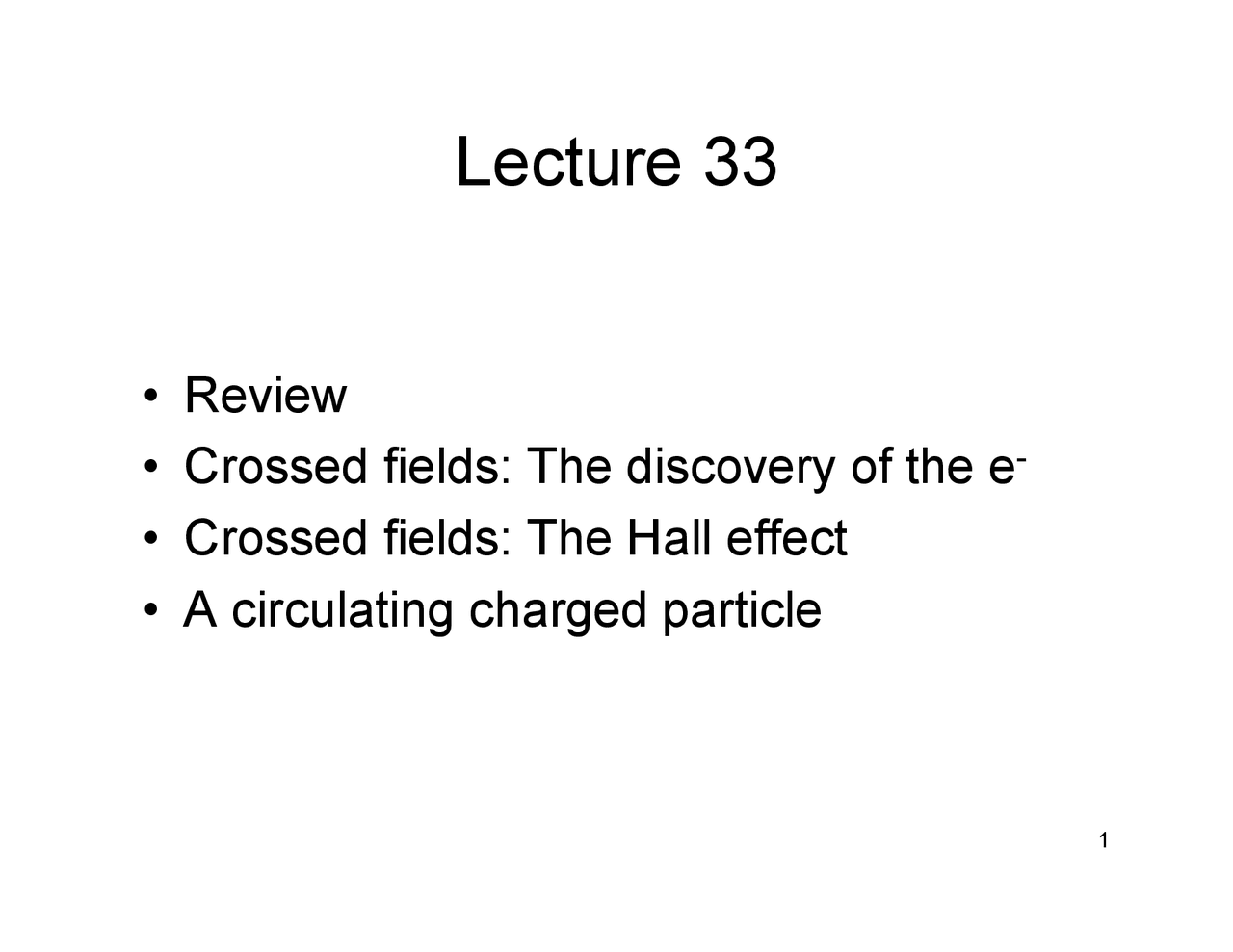 Lecture Note on Circulating Charged Particles - University Physics II | PHY 146 - Docsity