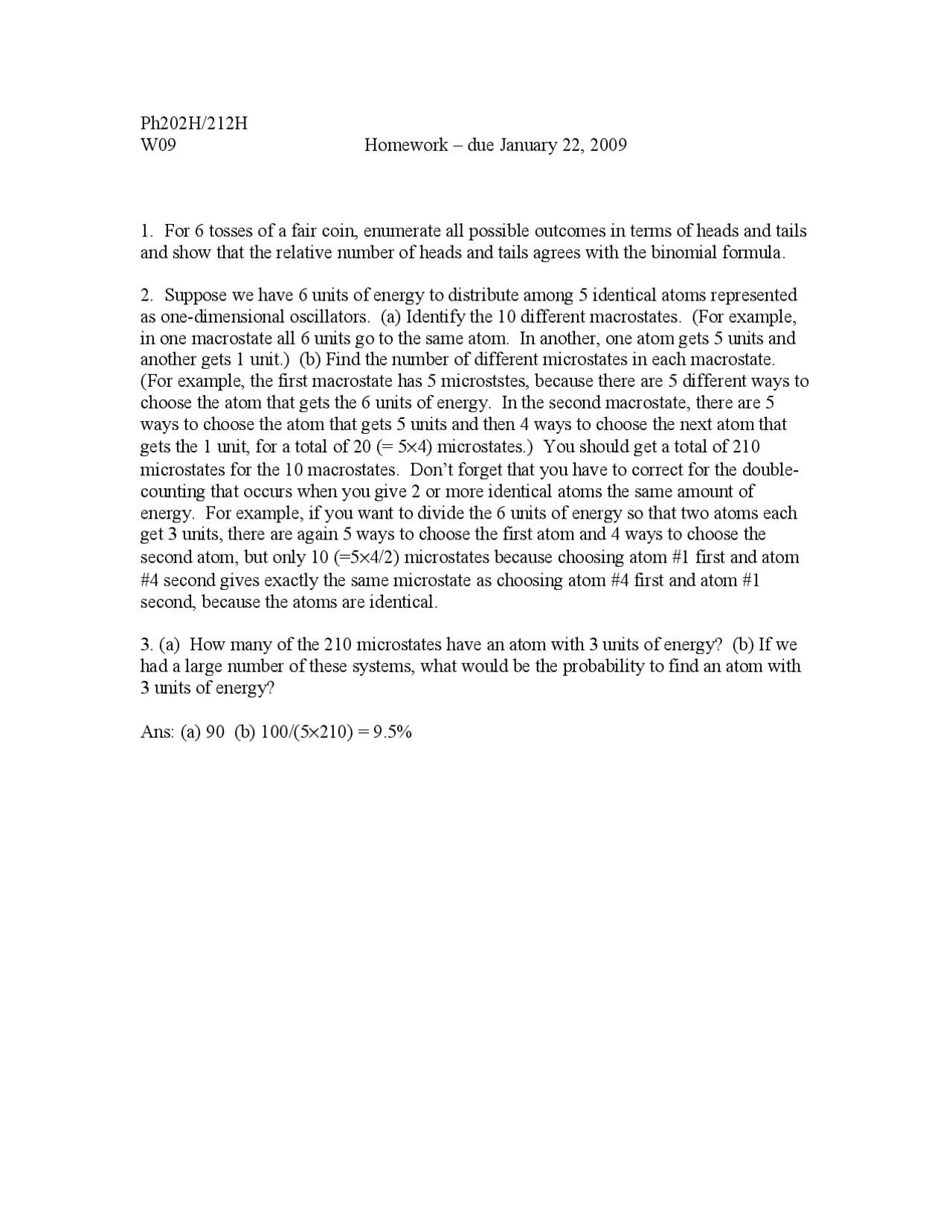 General Physics With Calculus Homework 9 With Answers Ph 212 Docsity
