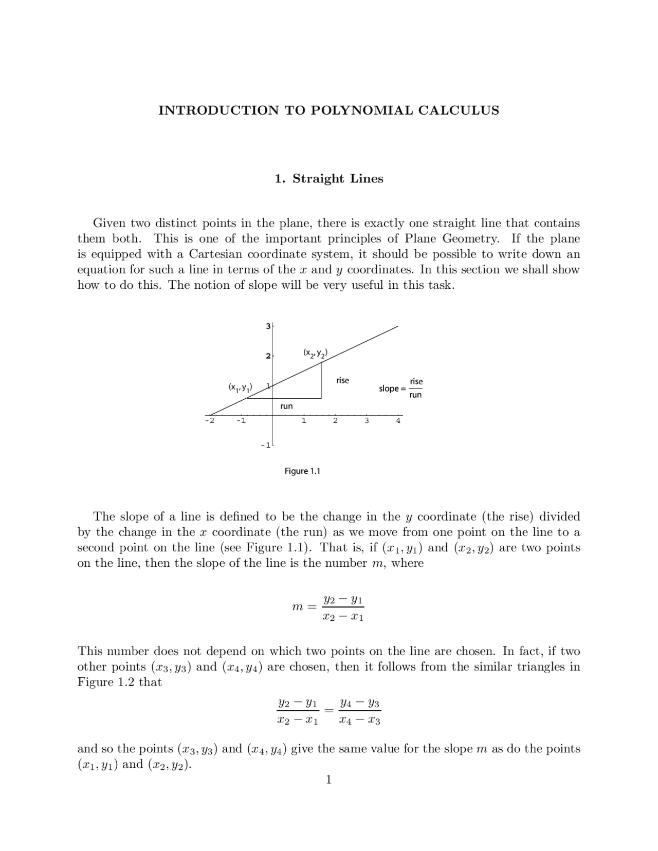 Introduction To Polynomial Calculus Solved Assignment 1 Math 1210