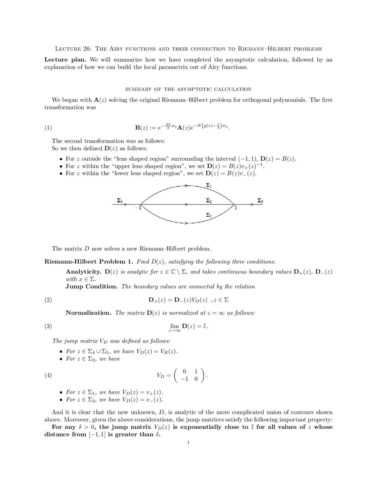 The Airy Functions And Their Connection To Riemann Hilbert Problems