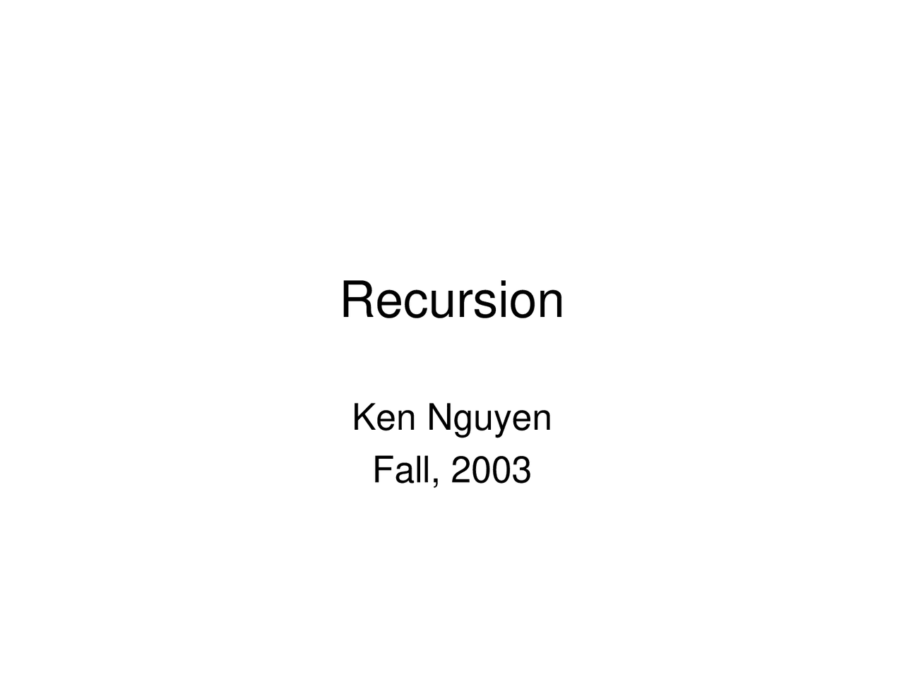 Lecture Notes On Recursion Data Structures Csc 3410 Docsity 1103