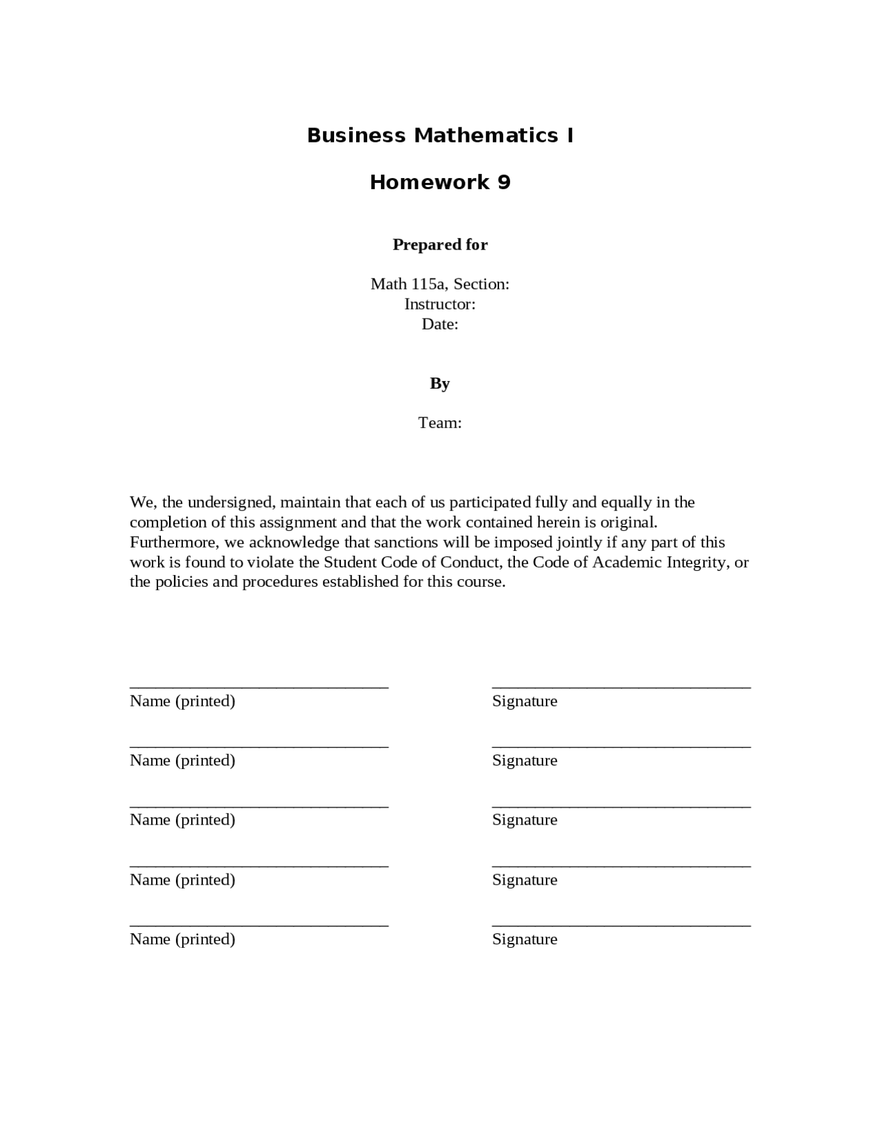 10 Problems on Probability and Normal Distribution - Homework 9 | MATH 115A - Docsity