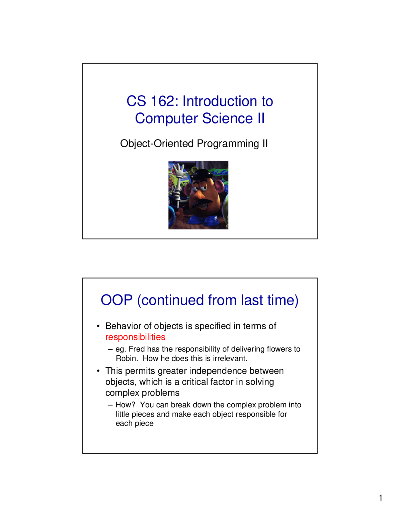 OOP II: Abstraction, Encapsulation, Reusability, Inheritance ...