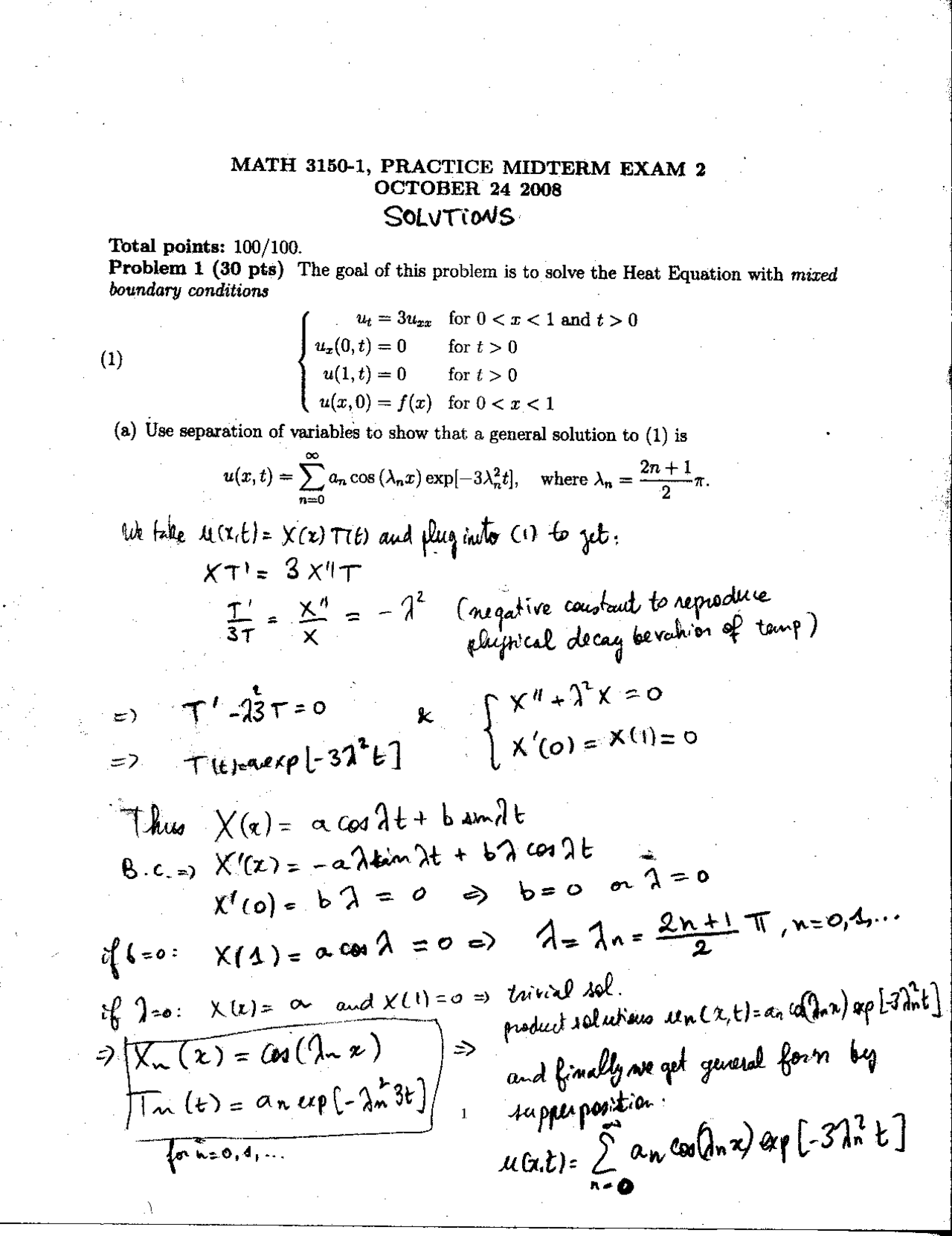 4 Solved Problems on Temperature Distribution of Square Plates | MATH ...