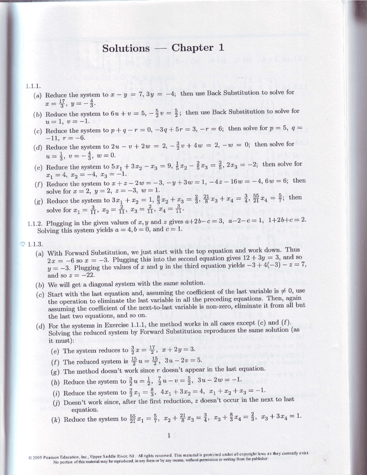 Matrix Analysis Assignment I Solutions Math 410 Assignments