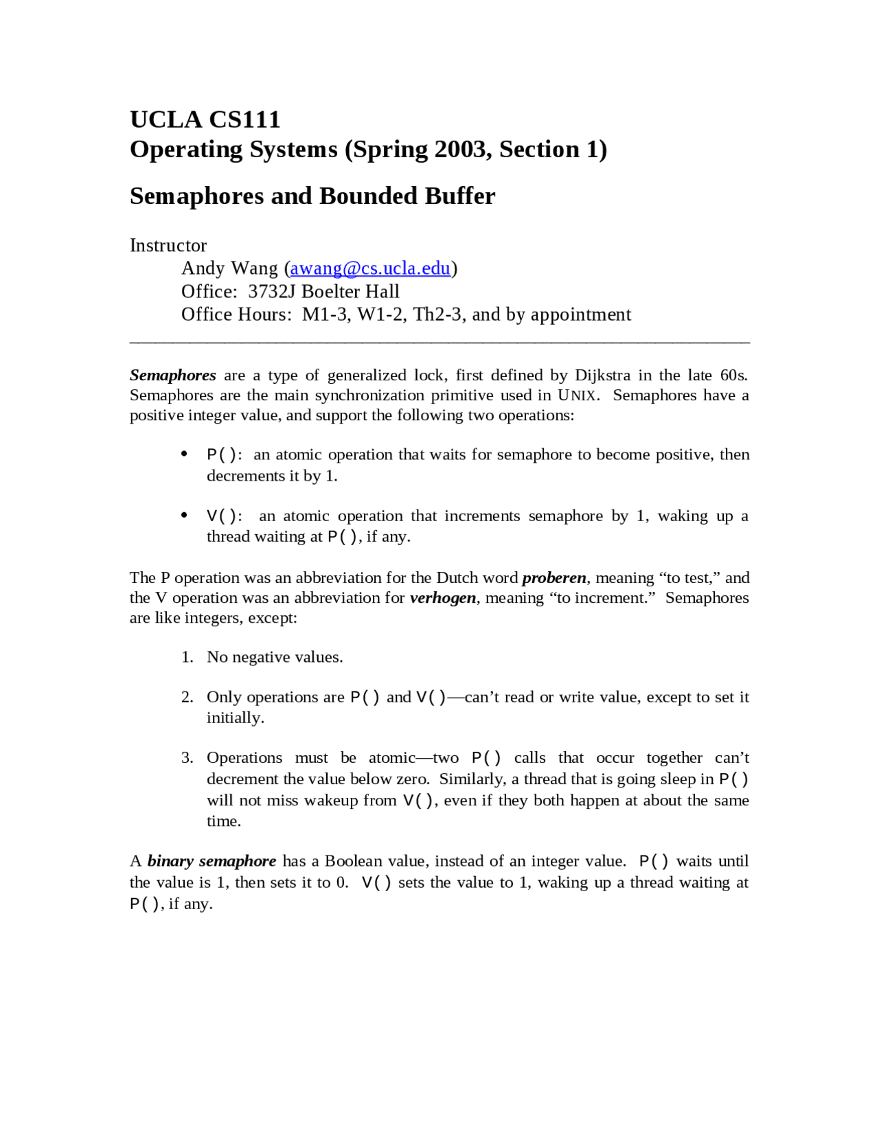Review Sheet For Exam Operating Systems Classic 0153i Docsity
