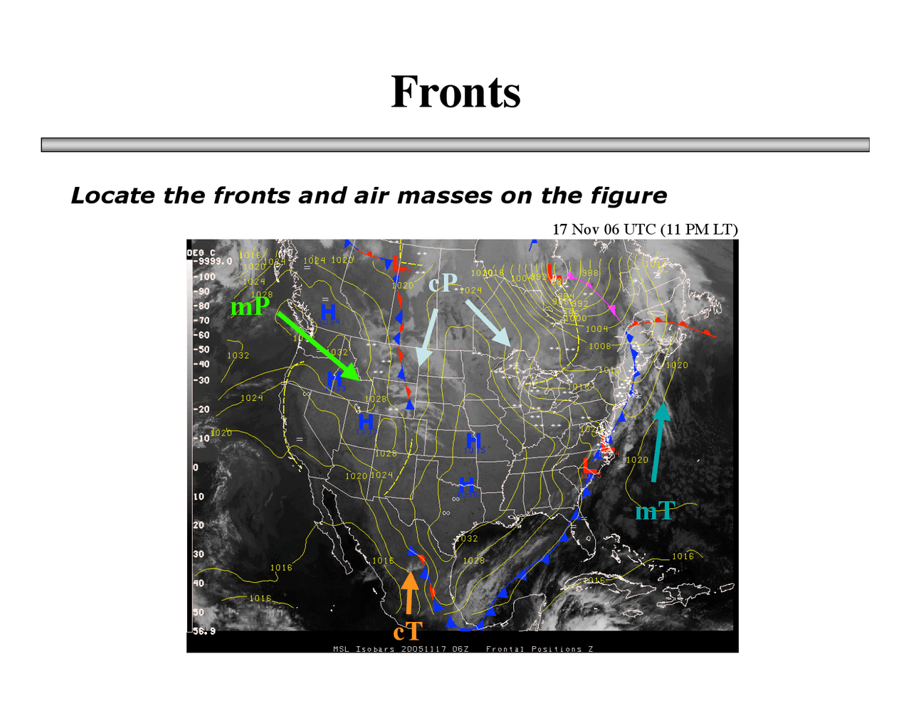 Fronts Cyclogenesis Quiz On The Earth And Its Environments Nats 101