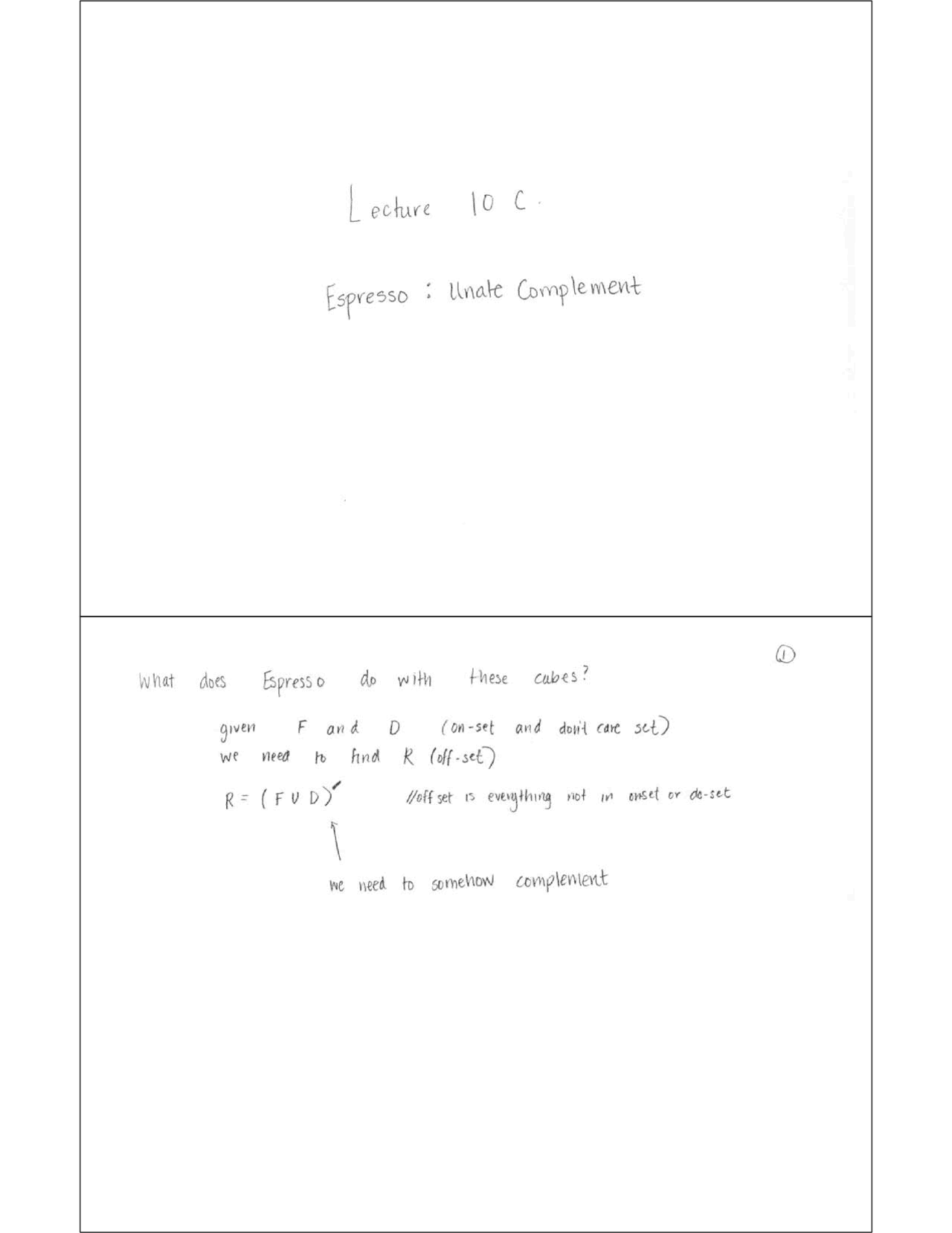 Unate Complement Computer Aided Logic Design Handout Ece 474a Docsity