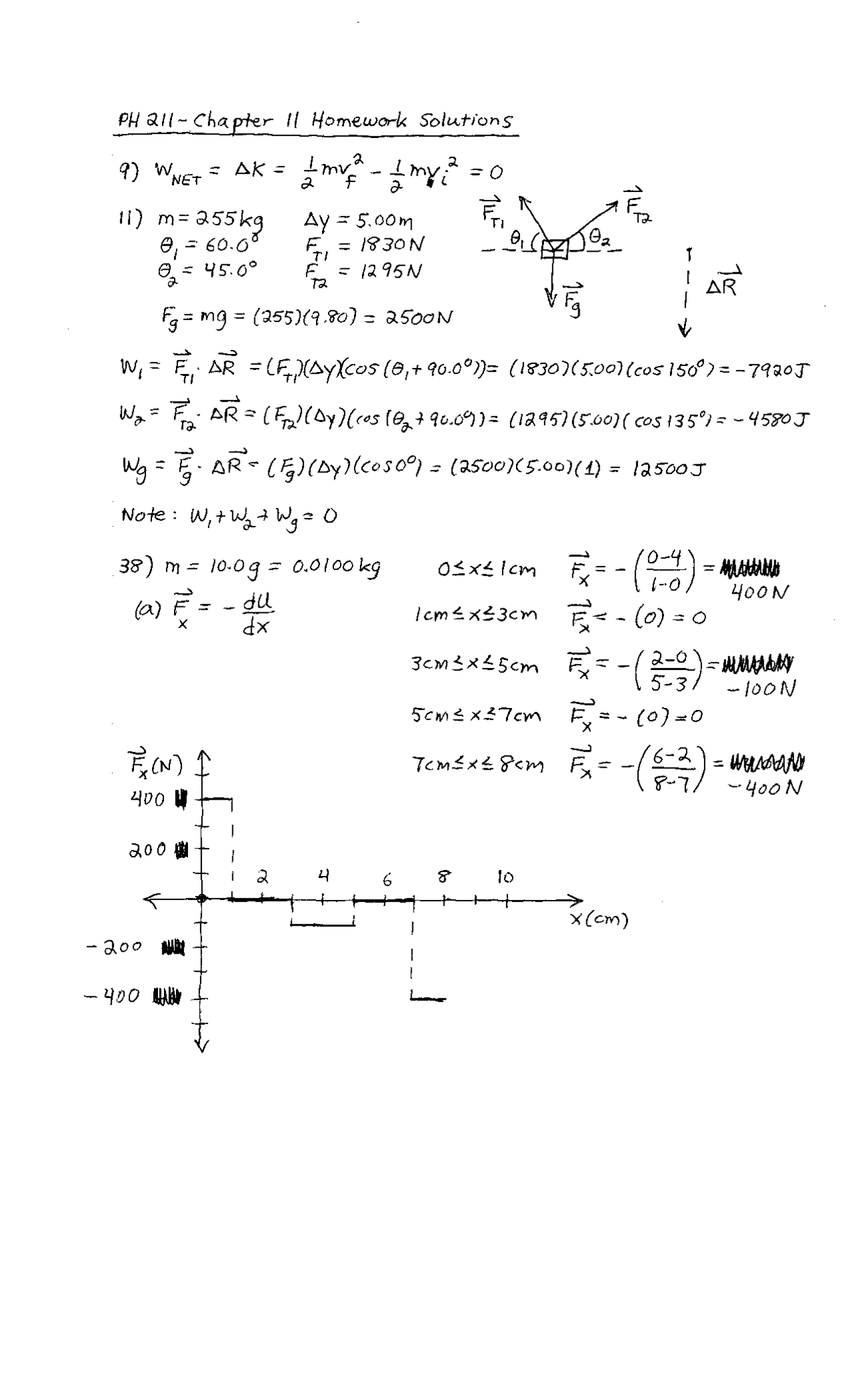 Homework 11 Solutions General Physics With Calculus Ph 211 Docsity