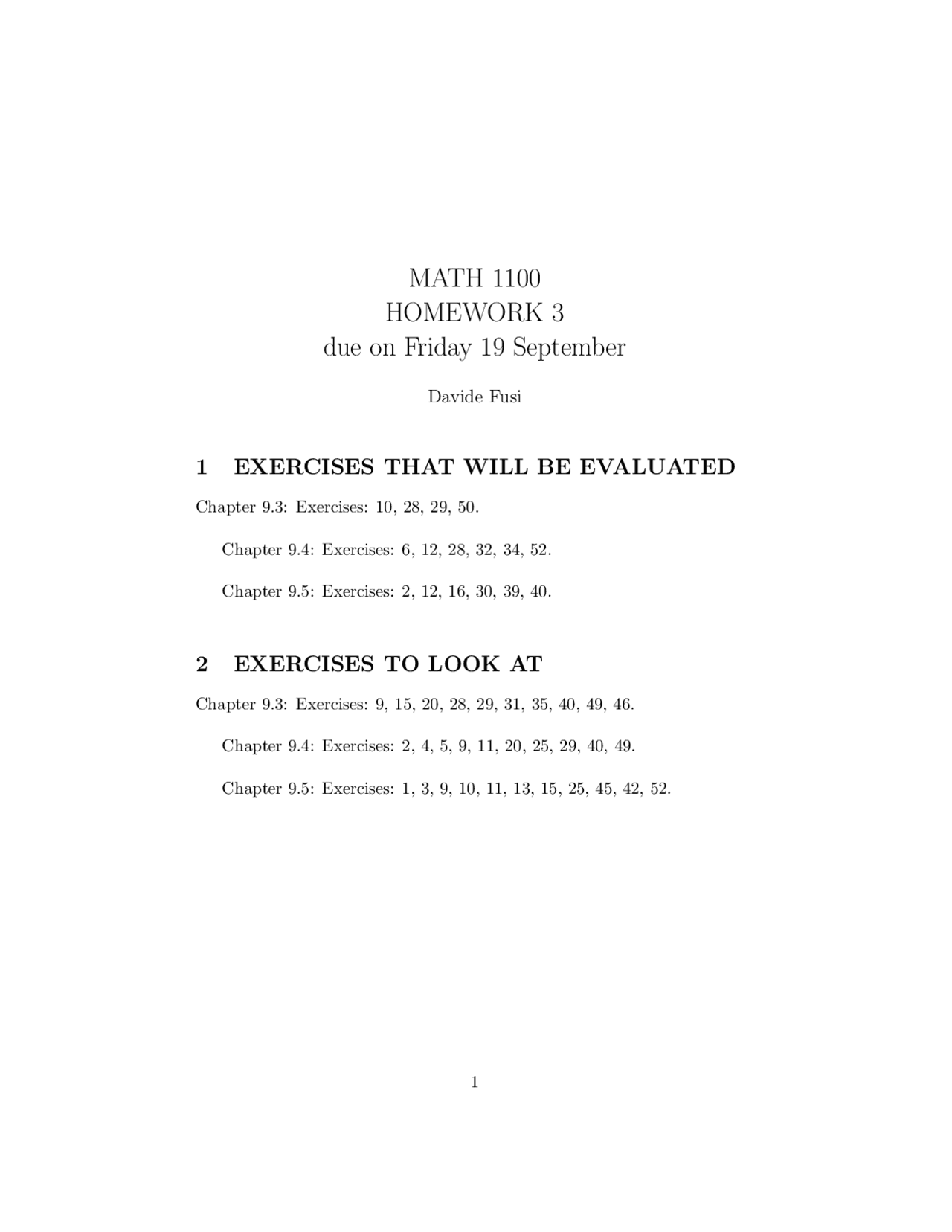Homework Iii Exercises Quantitative Analysis Math 1100 Assignments Quantitative Techniques