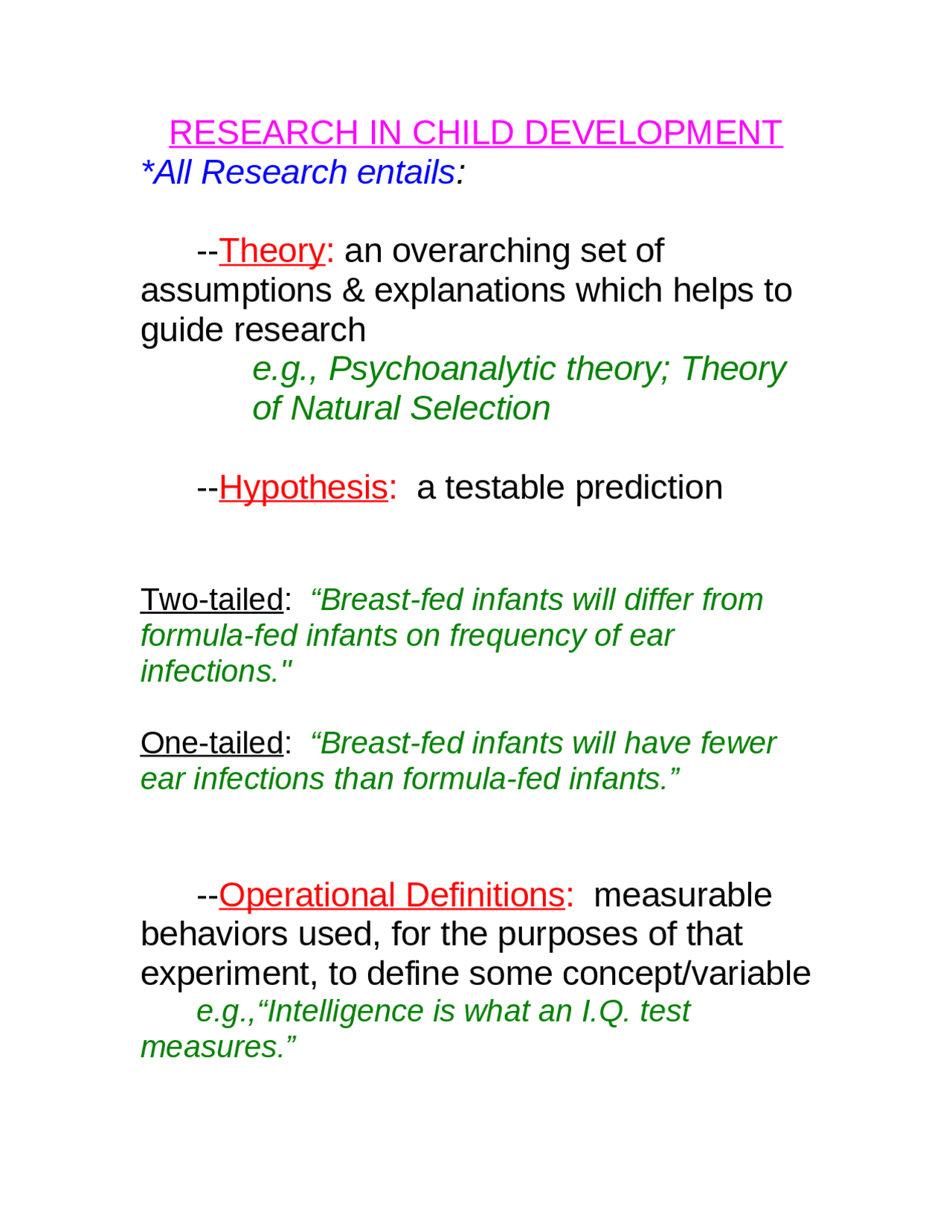 Research In Chile Development Lecture Slides Psy 333d Docsity
