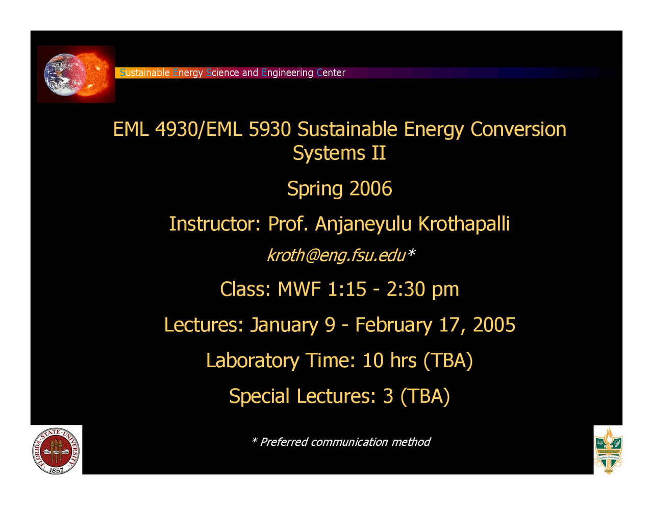 Sustainable Energy Conversion Systems Ii Eml 4930 Docsity