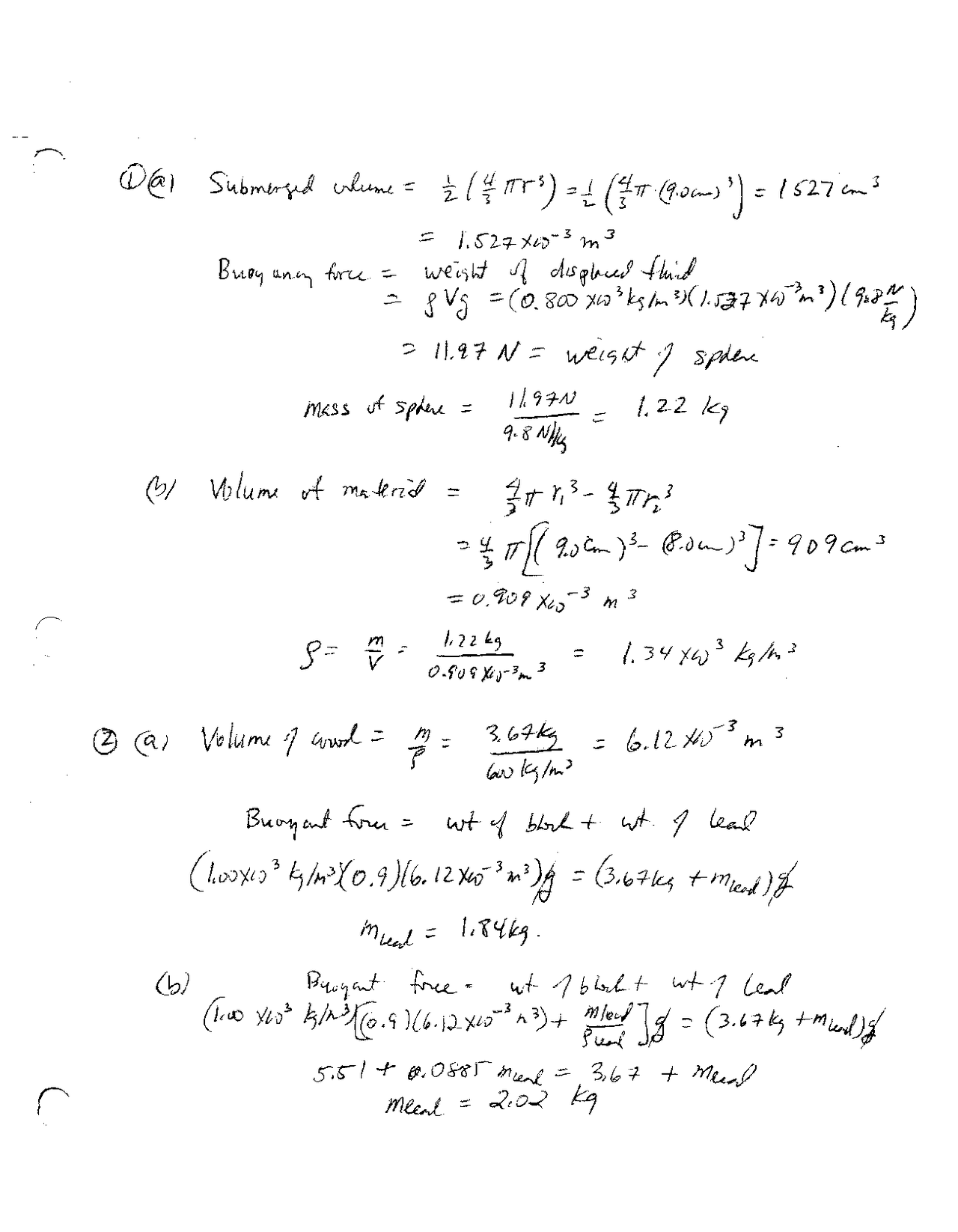 General Physics With Calculus Handout Assignment Ph 212 Docsity