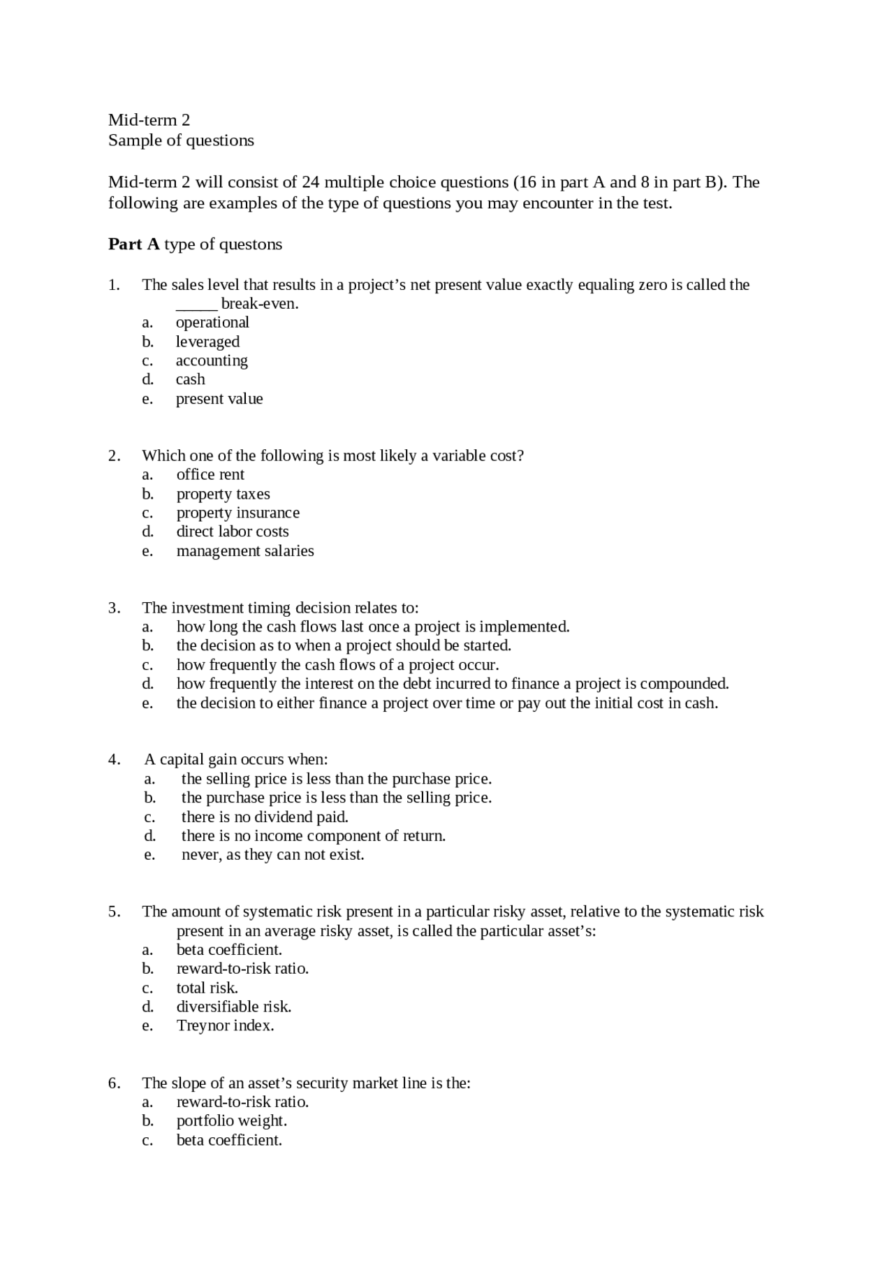 Sample Midterm Exam for Academic Writing | WRIT 2 | Exams Creative ...