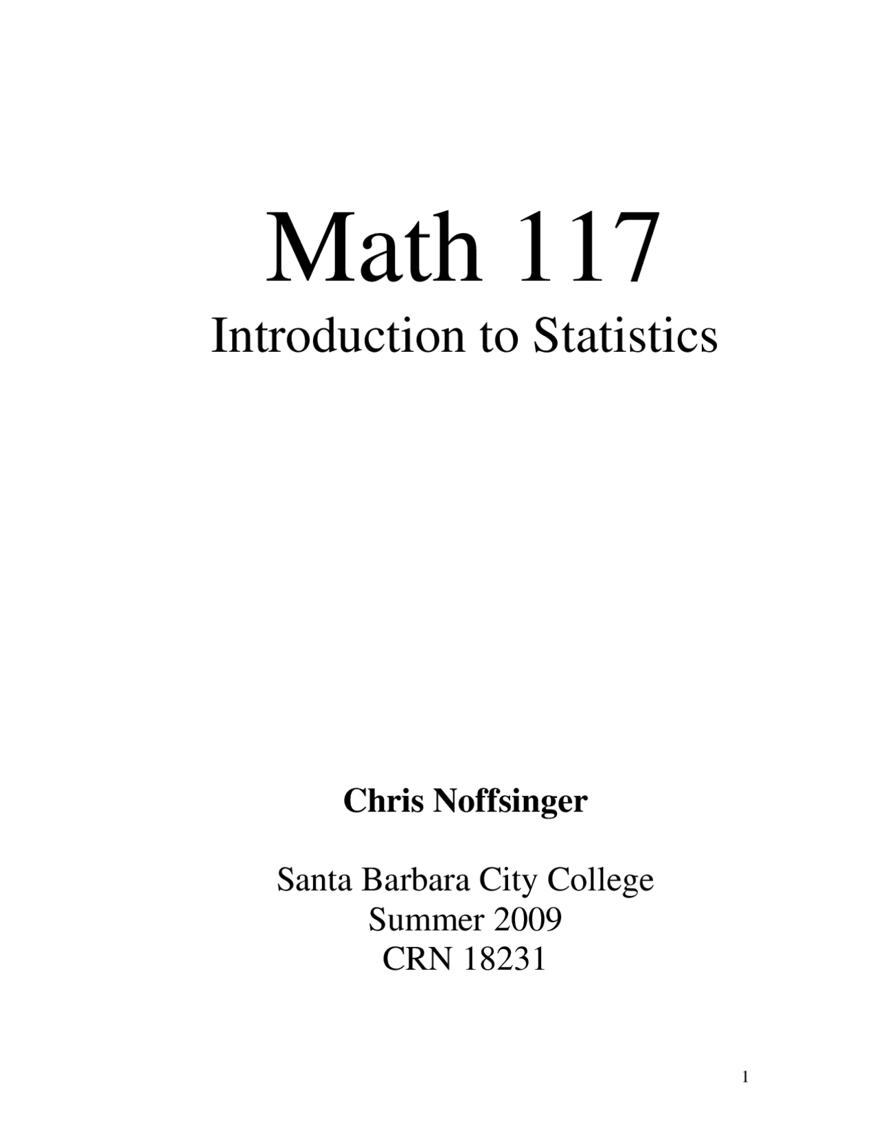 Introduction To Statistics Of Methods Of Analysis Lecture Notes Math 117 Docsity