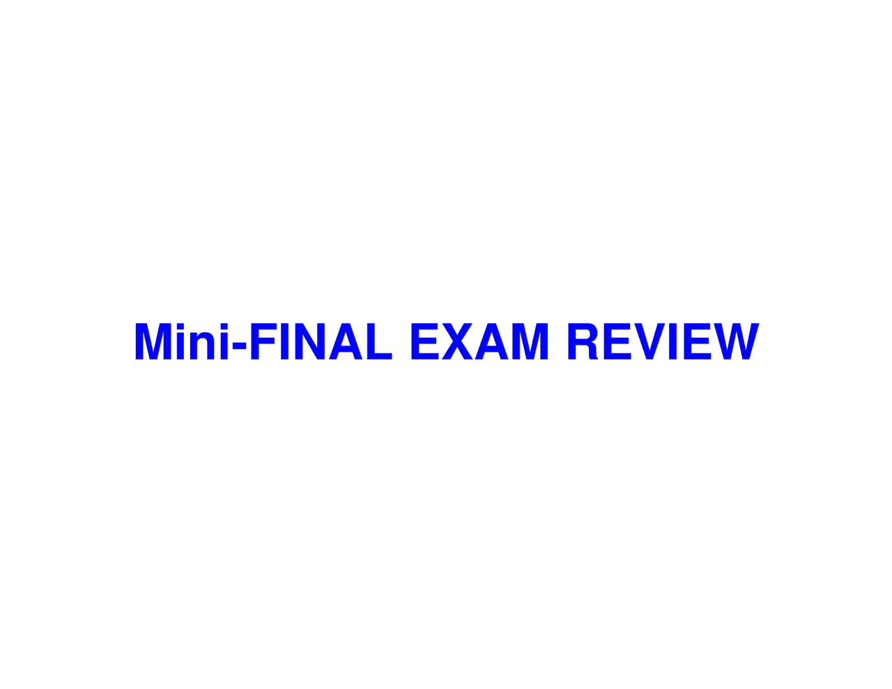 Mini Final Exam Review The Earth And Its Environments Nats 101