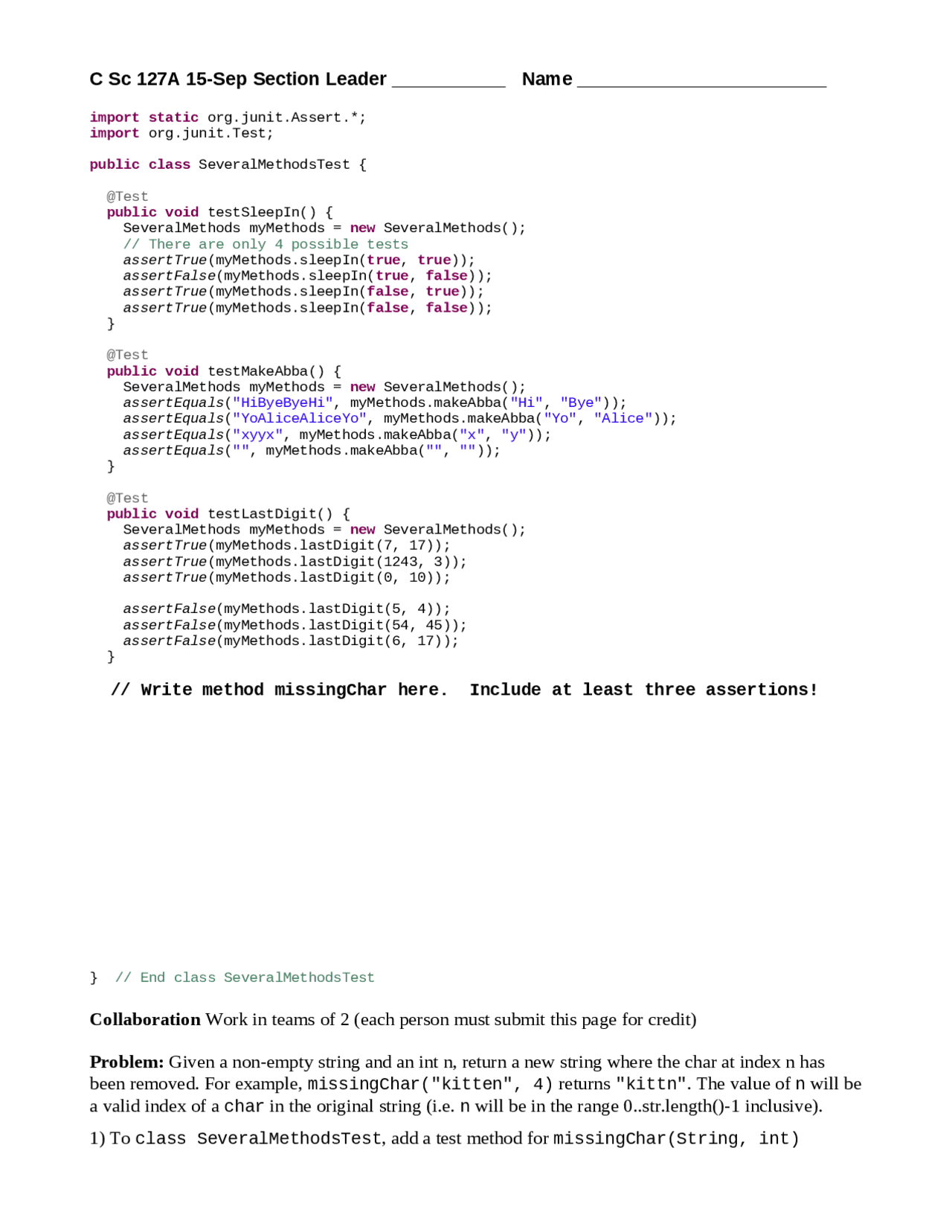 Notes On Introduction To Computer Science C Sc 127a Docsity