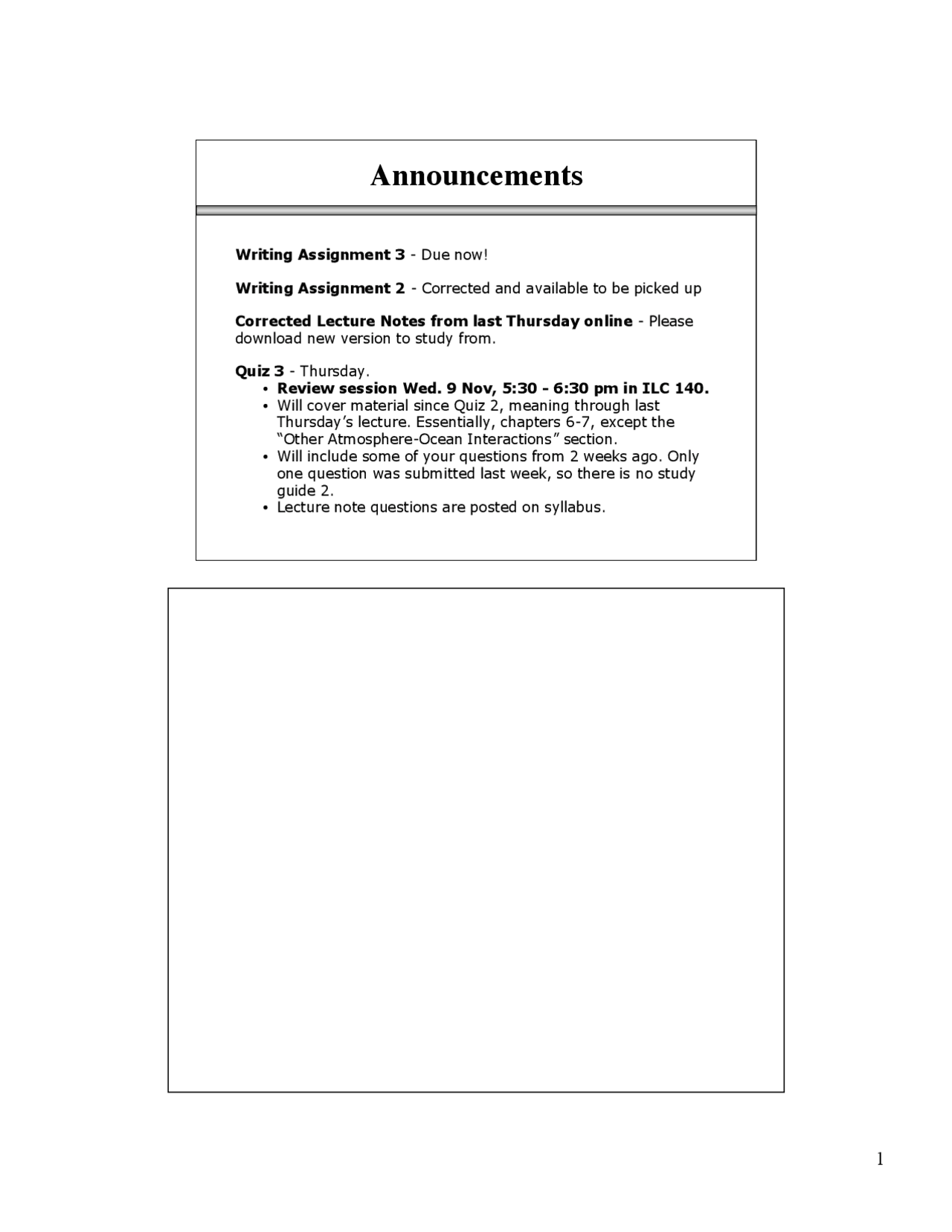 Ocean Water Masses Lecture Slides The Earth And Its Environments