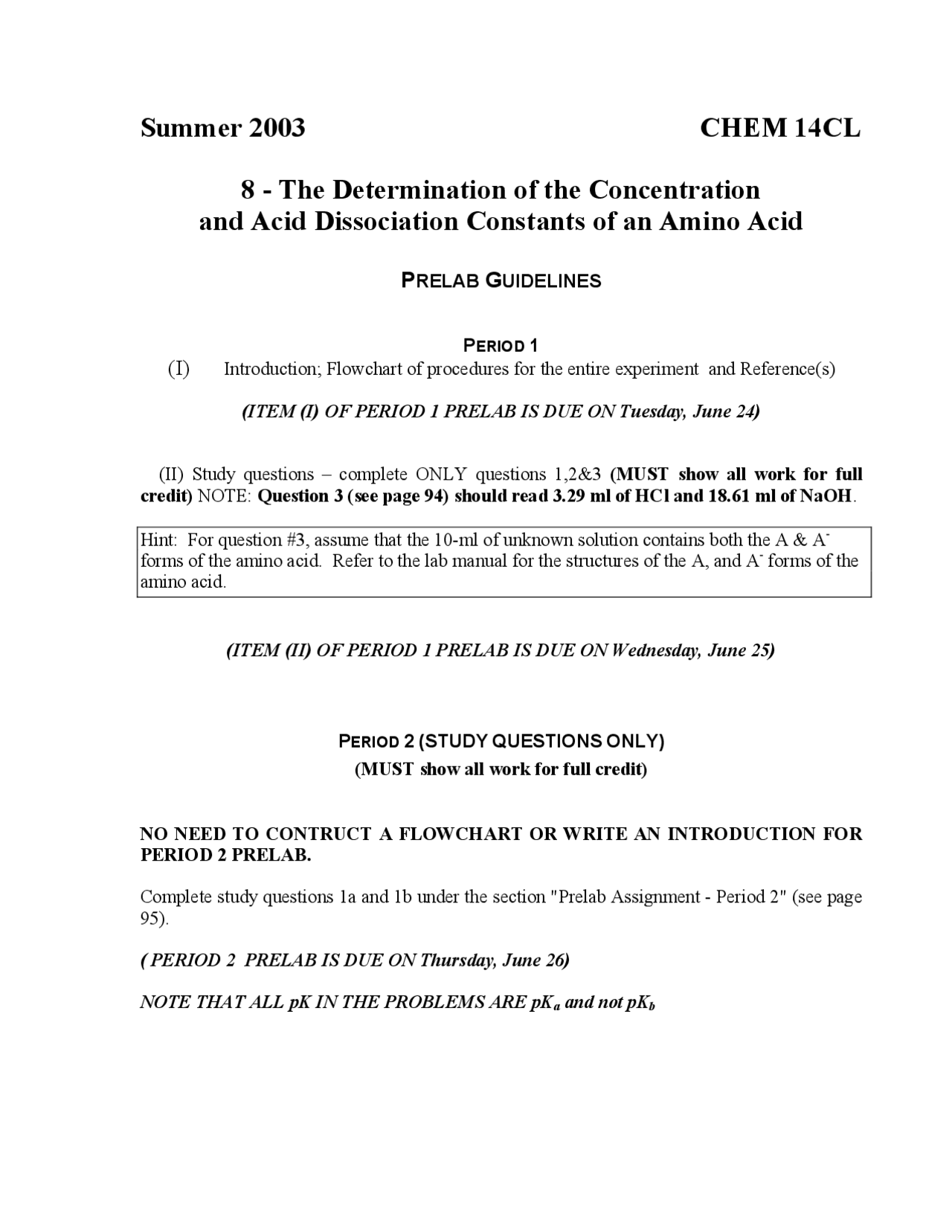 The Determination Of The Concentration And Acid Dissociation Constants