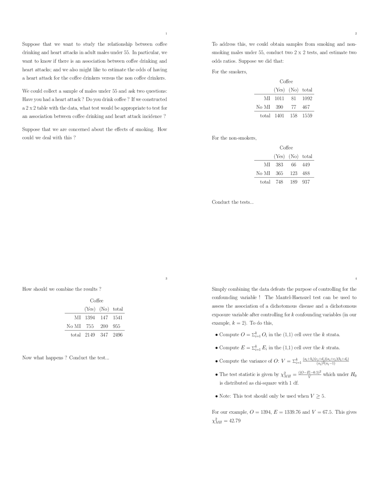 Introduction to Biostatistics - Exam Study Guide | STAT 541 - Docsity