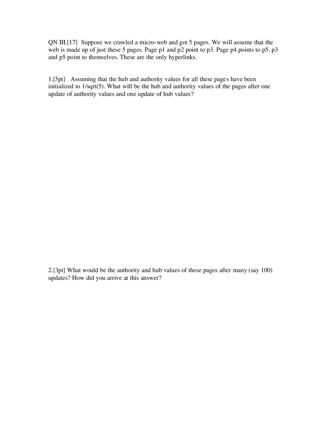 4 Problems On Social Media Mining Assignment 2 Cse 494 Docsity