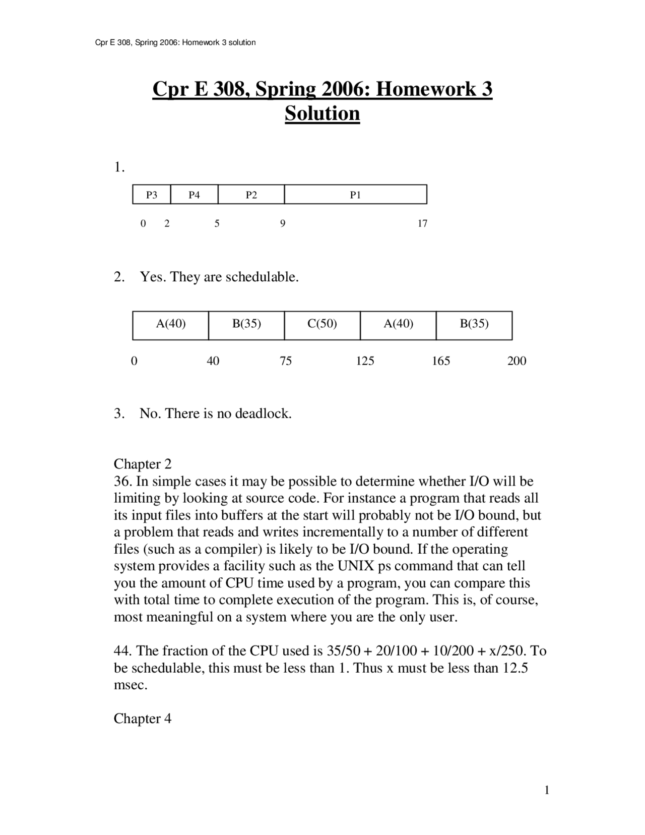 Homework 3 With Solutions Operating Systems Principles And Practice