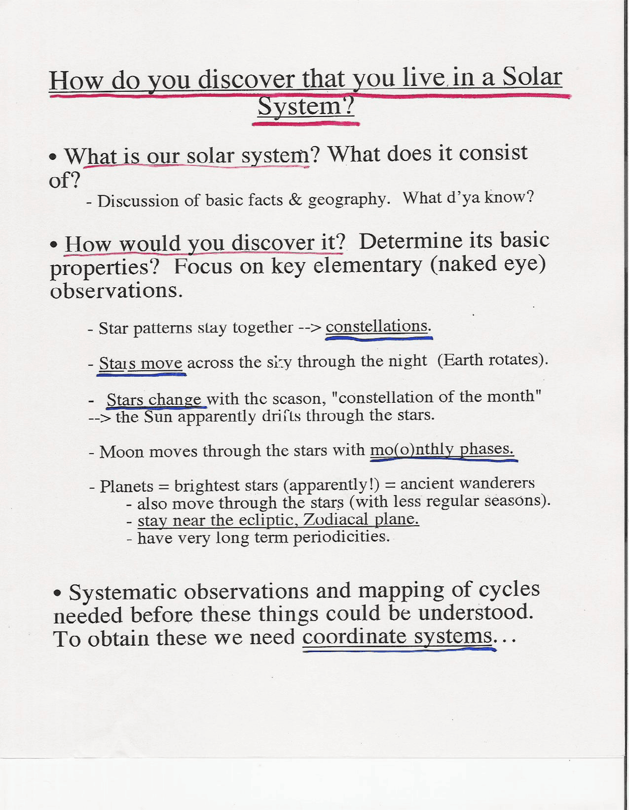 Introduction To Solar System Class Notes Astro 342 Docsity