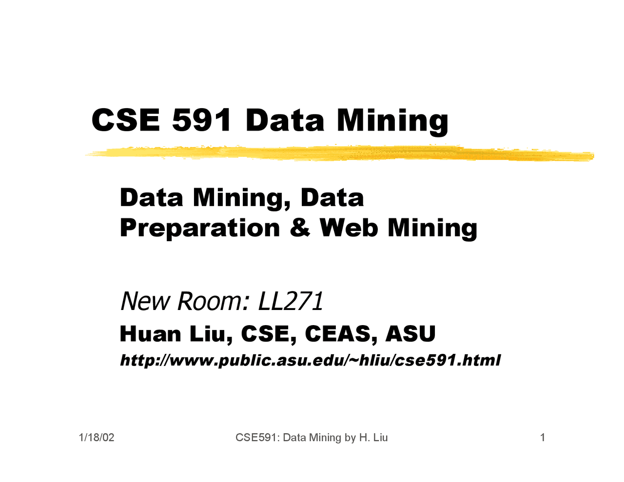 Lecture Slides On Data Mining Data Preparation And Web Mining Cse