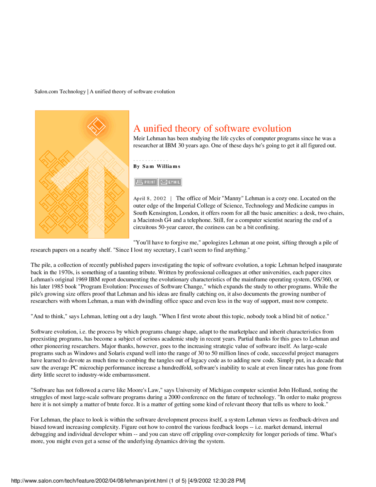 A Unified Theory Of Software Evolution Research Papers Si 110