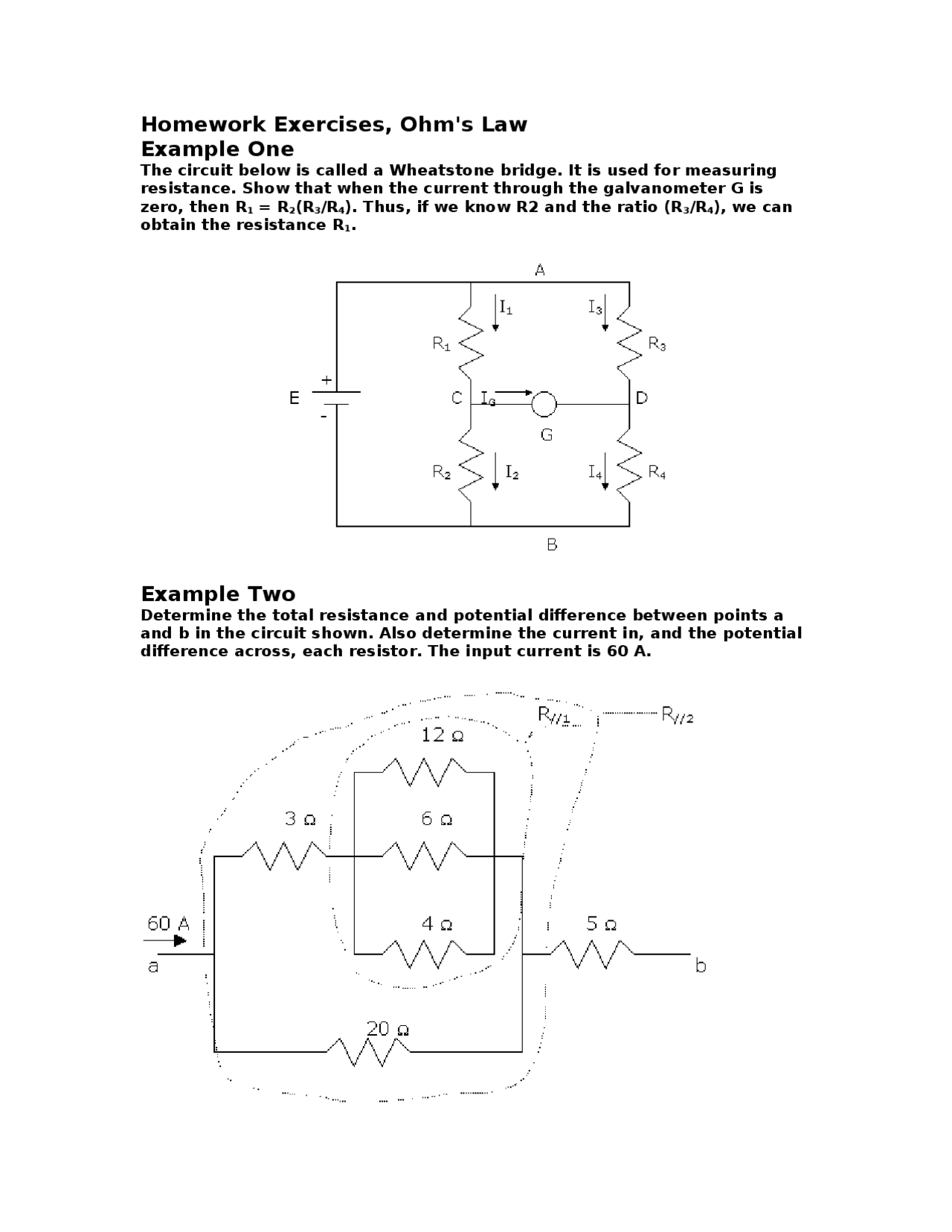 Homework Exercises 7 Ohm Law Fundamentals Electromagnetics Eee