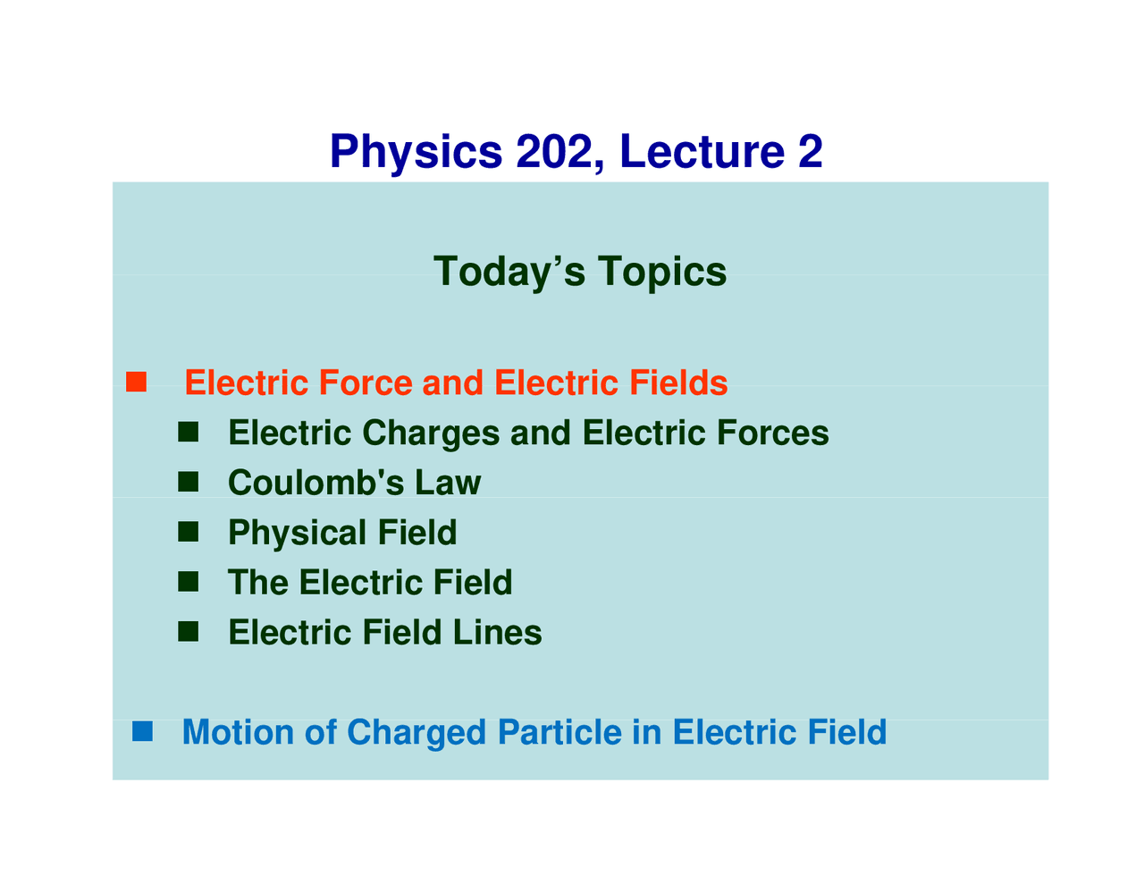 Electric Force and Electric Fields - General Physics | PHYSICS 202 ...