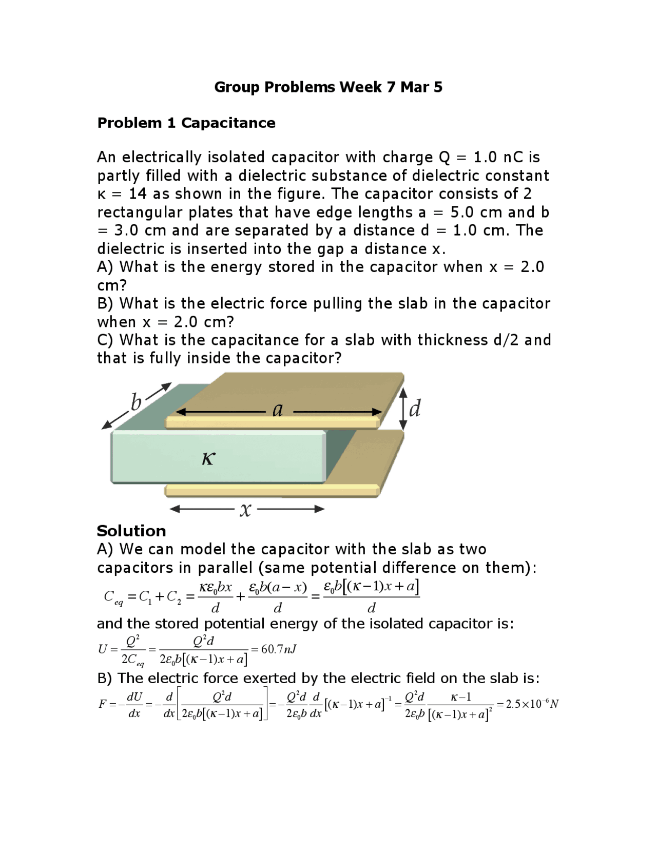 Solutions for Group Problems - A Modern Introduction to Physics ...