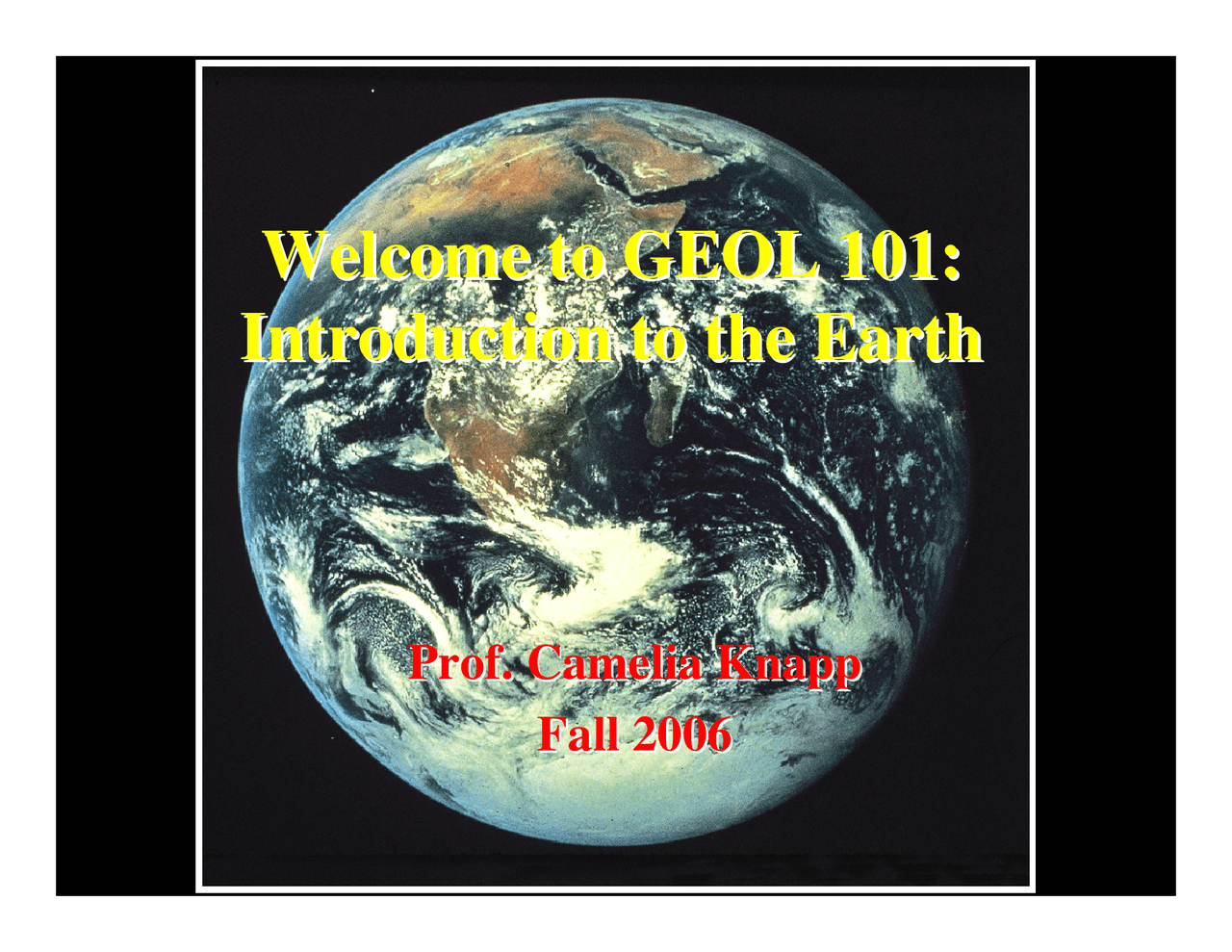 Introduction To The Earth Lecture Slides Geol 101 Docsity