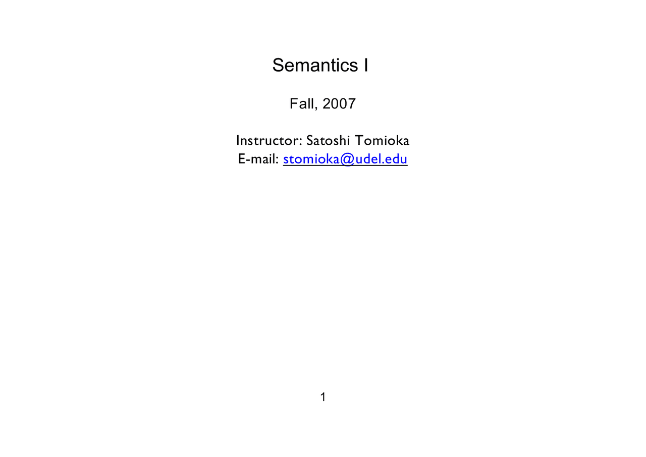 Homework On Relative Clauses Semantics I Ling 691 Docsity