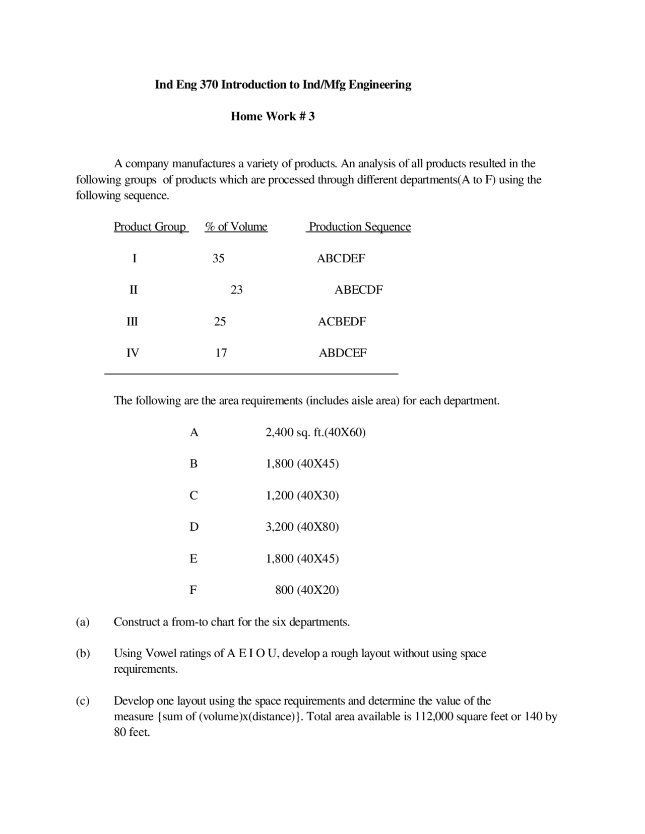 Introduction To Operations Analysis Homework 3 Questions Ind Eng
