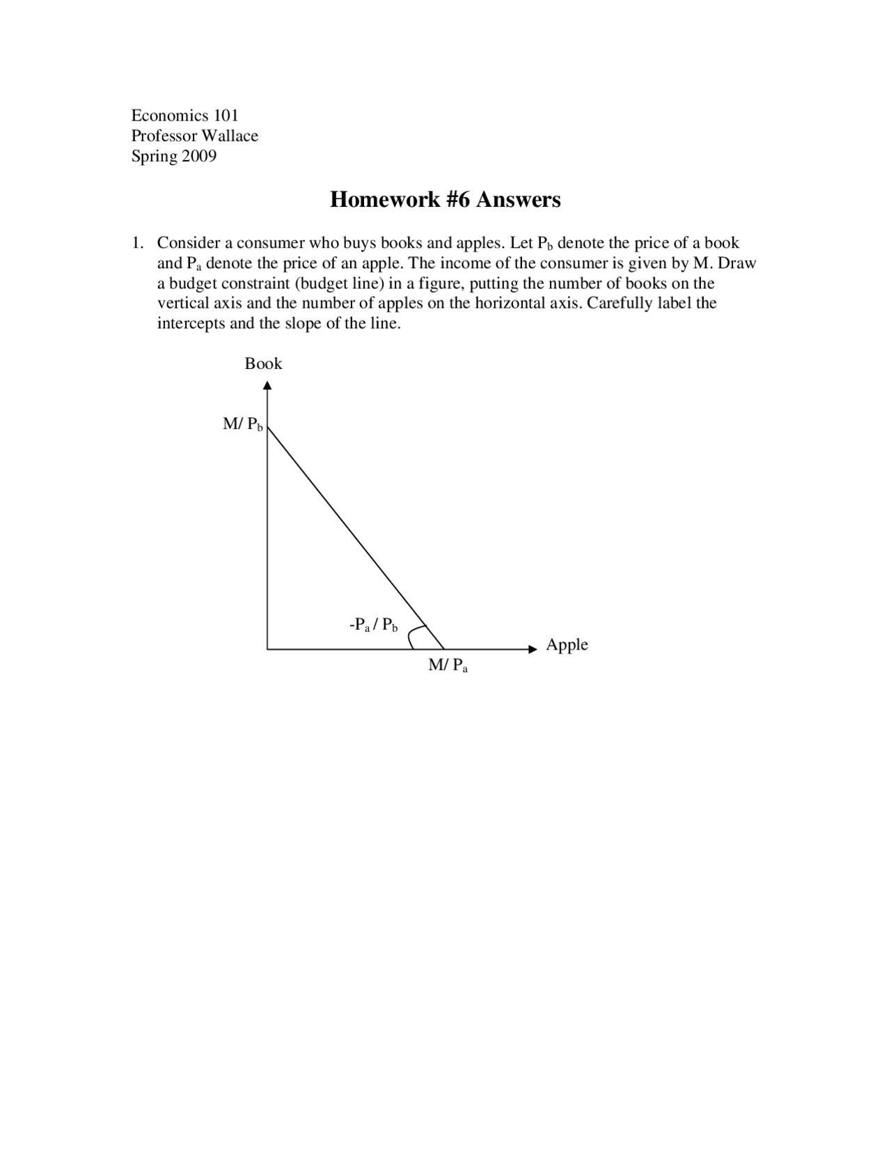 Assignment 6 With Answer Key Principles Of Macroeconomics Econ 101