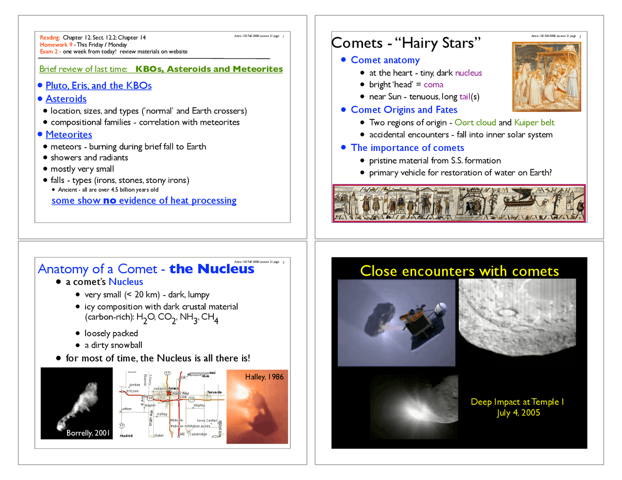 Kbos Asteroids And Meteorites Lecture Slides Astro 120 Docsity