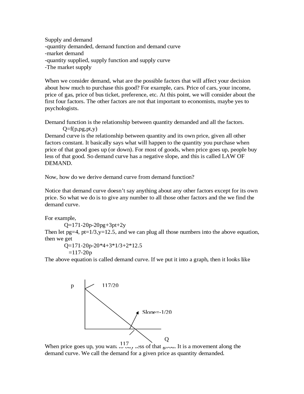 Supply And Demand Intermediate Microeconomics Notes Econ 301
