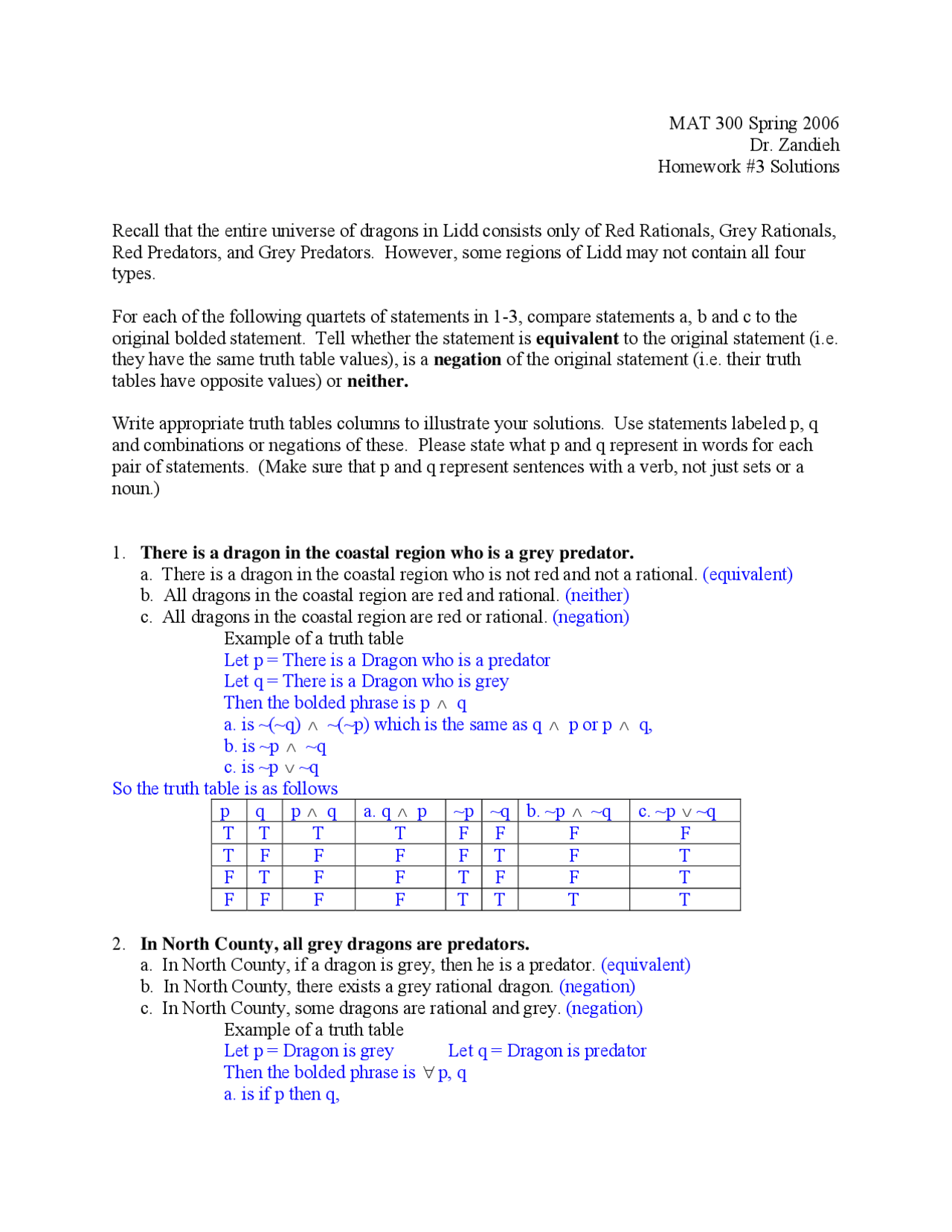 Homework 3 Solutions Mathematical Structures Mat 300 Docsity