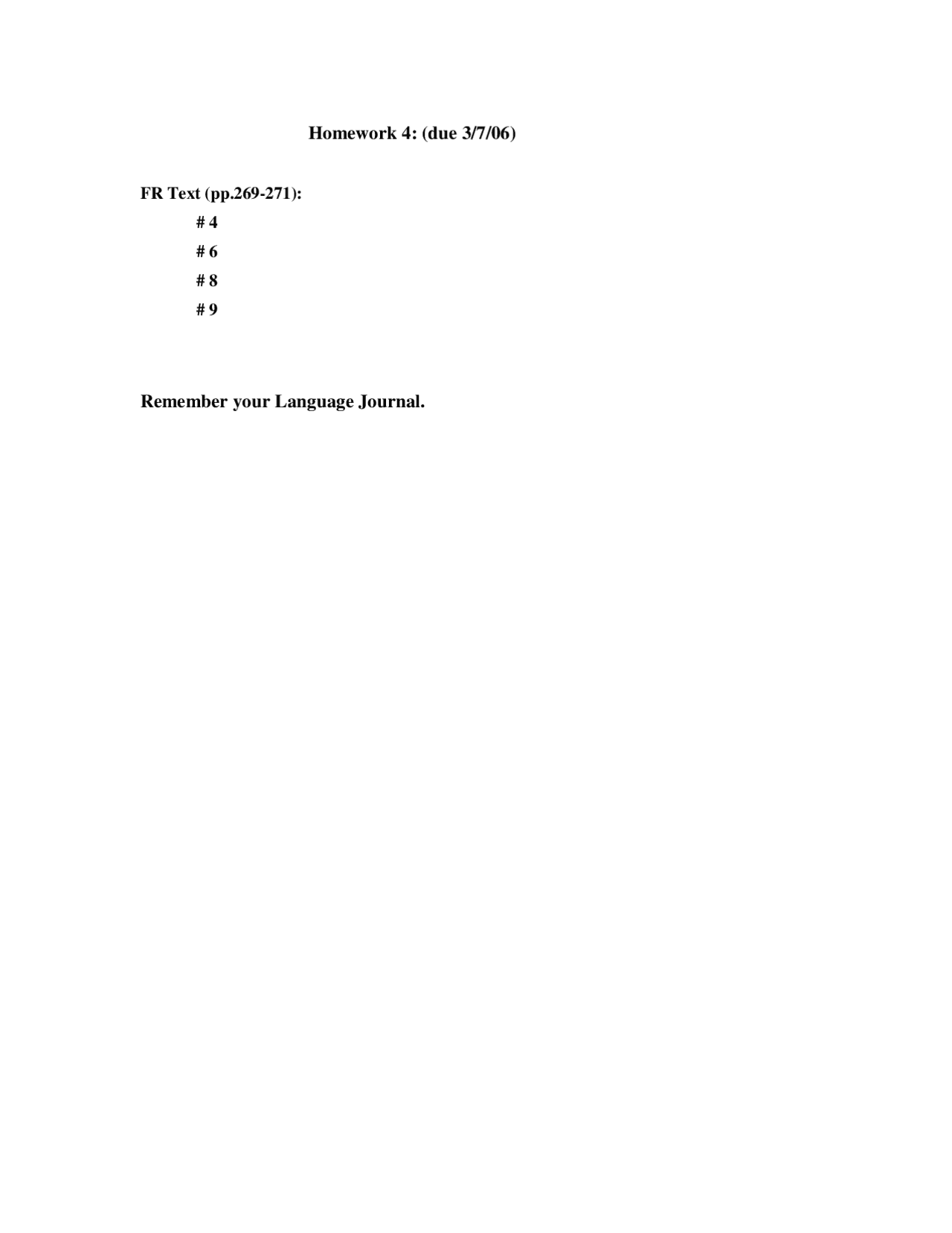 Assignment 4 For Introduction To Linguistics I Ling 101 Docsity