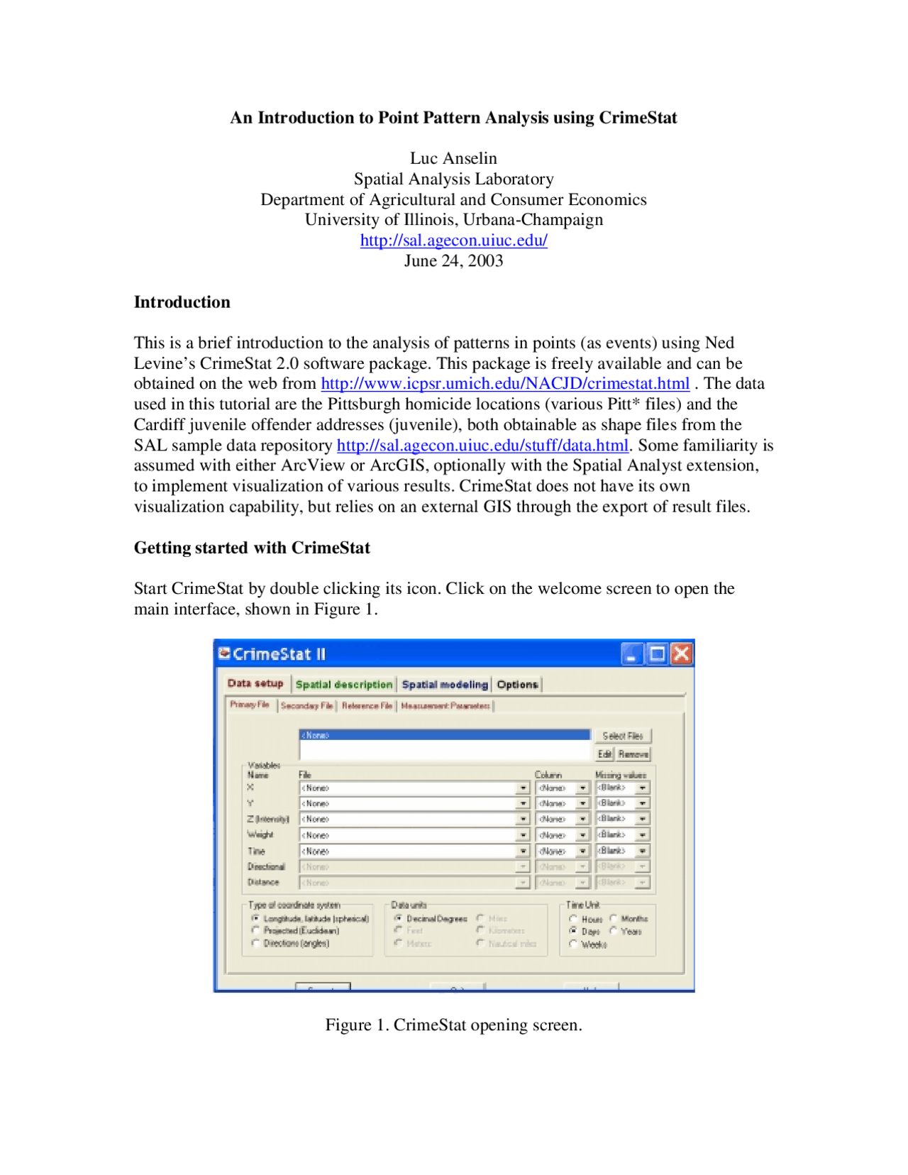 An Introduction To Point Pattern Analysis Using Crimestate The 100