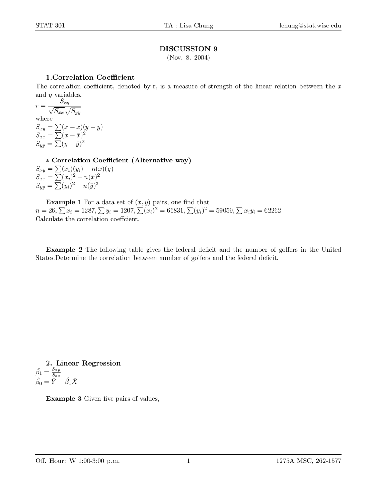 Correlation Coefficient Linear Regression Introduction To