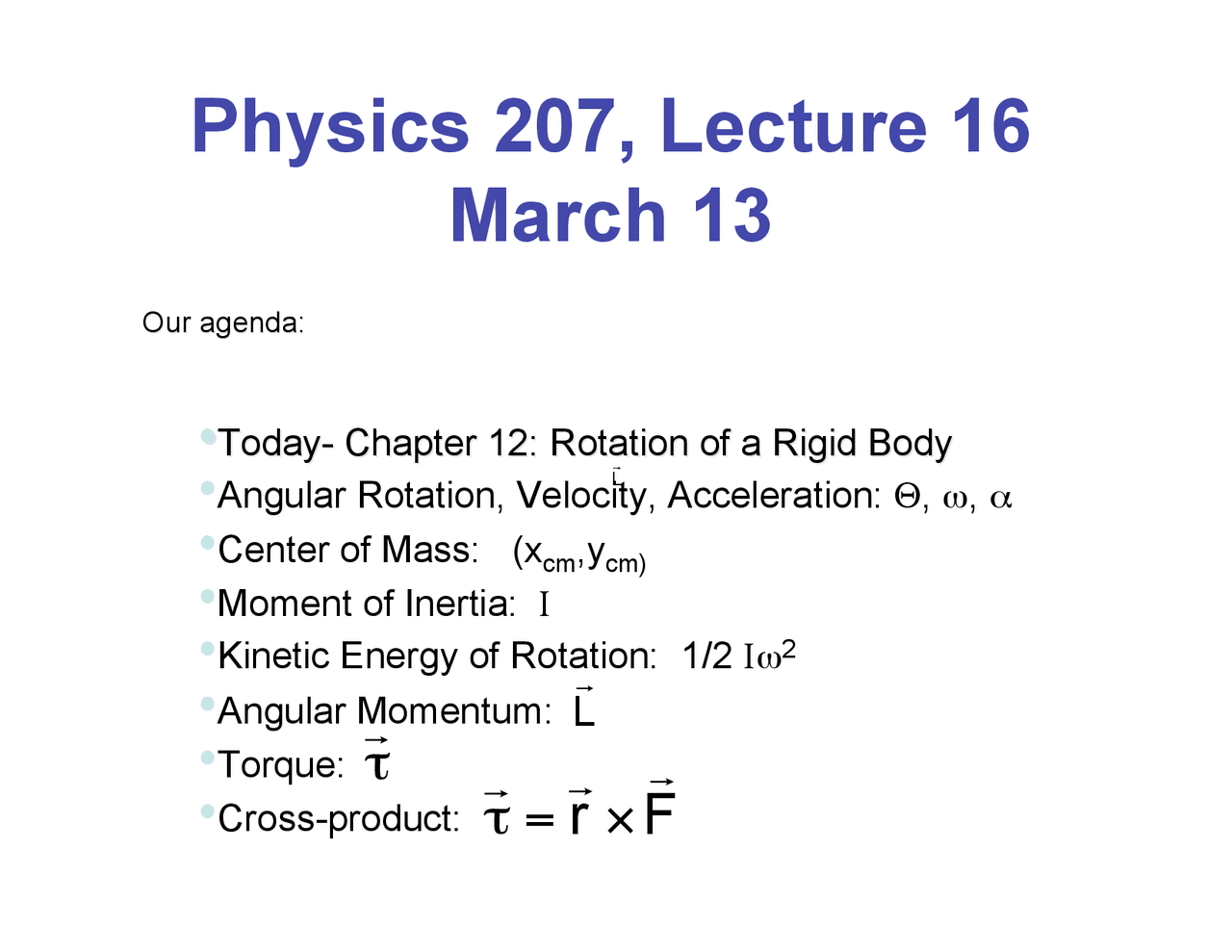Handwritten Out On Rotation Of A Rigid Body General Physics Physics