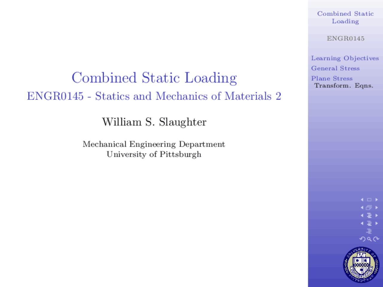 Statics and Mechanics of material II - Combine Static Loading | ENGR ...