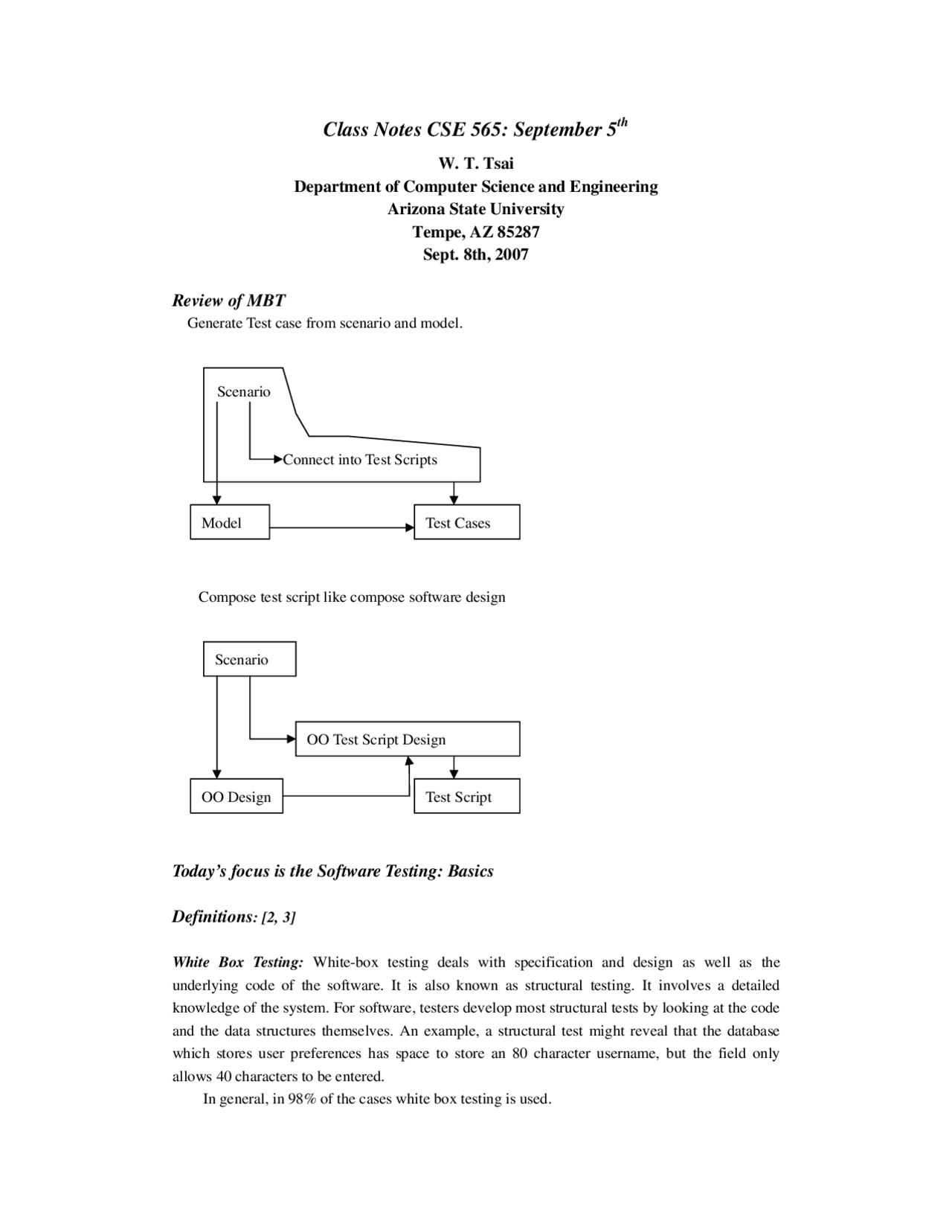 Review Of Mbt Software Verification Validation And Testing Cse 565