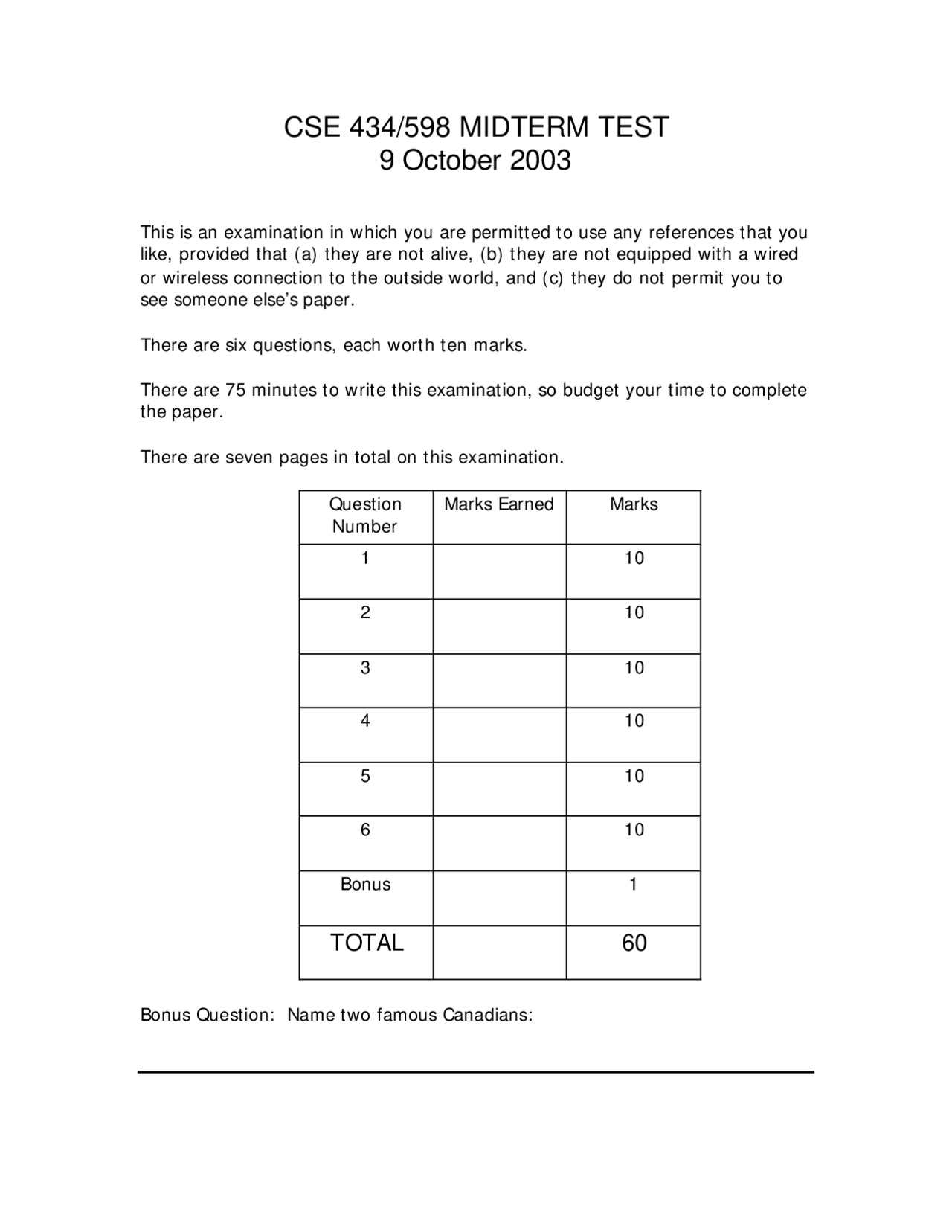 6 Questions With Answers Computer Networks Midterm Examination Cse 434 Docsity